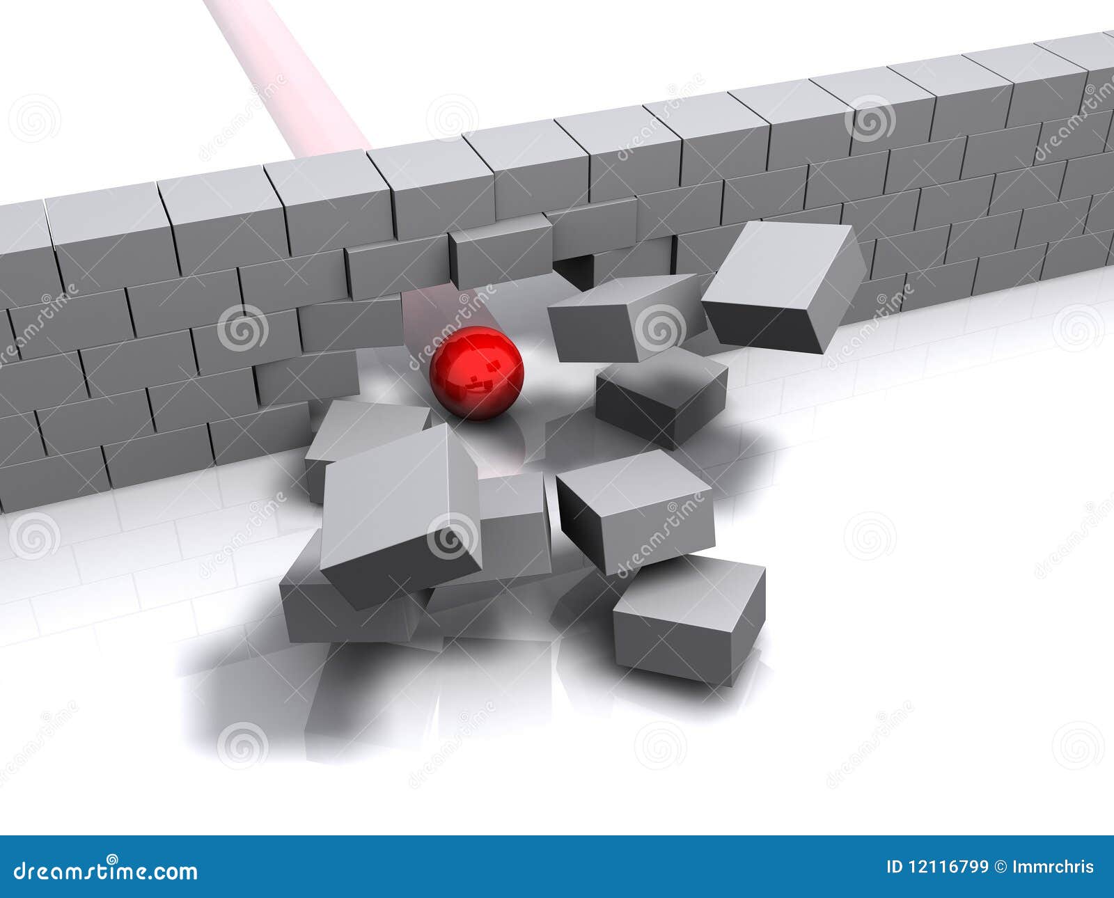 Breakthrough stock illustration. Illustration of succeeded - 12116799