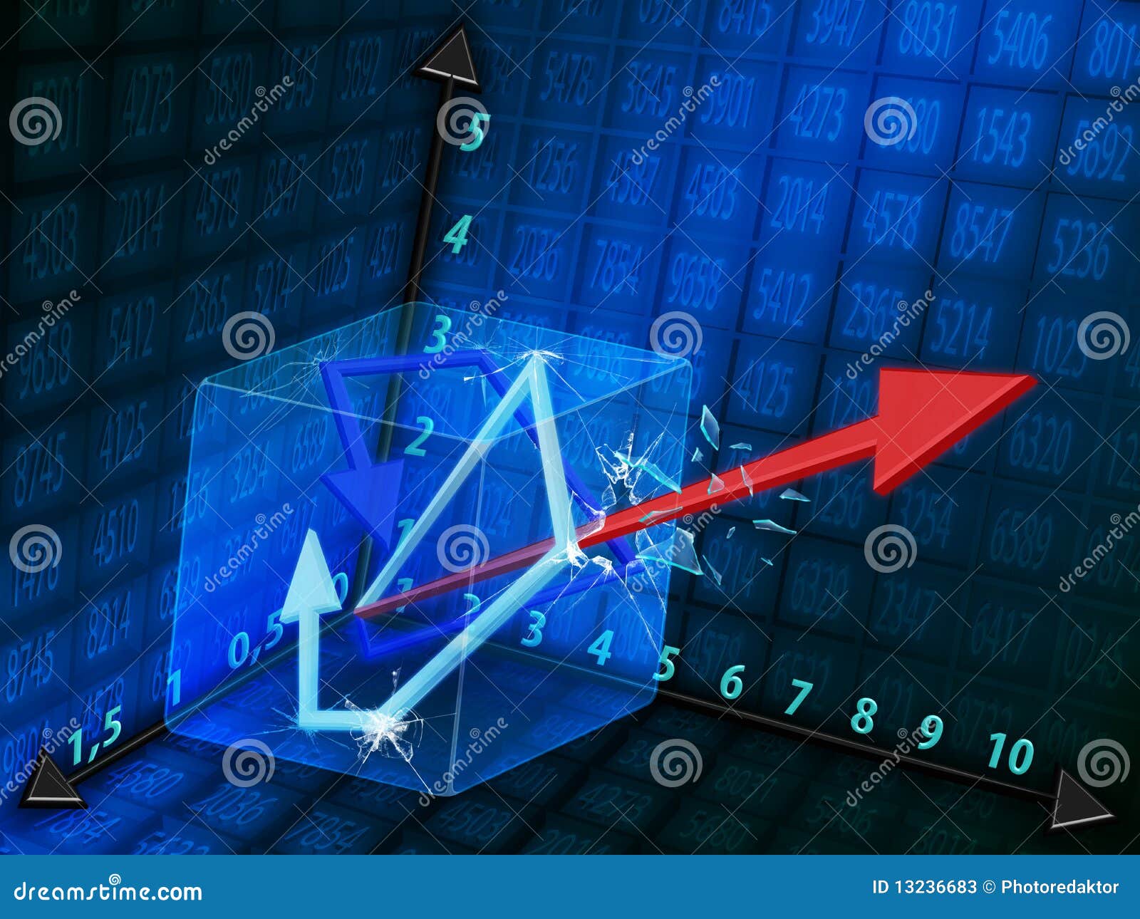 Breakthrough stock illustration. Illustration of outcome - 13236683