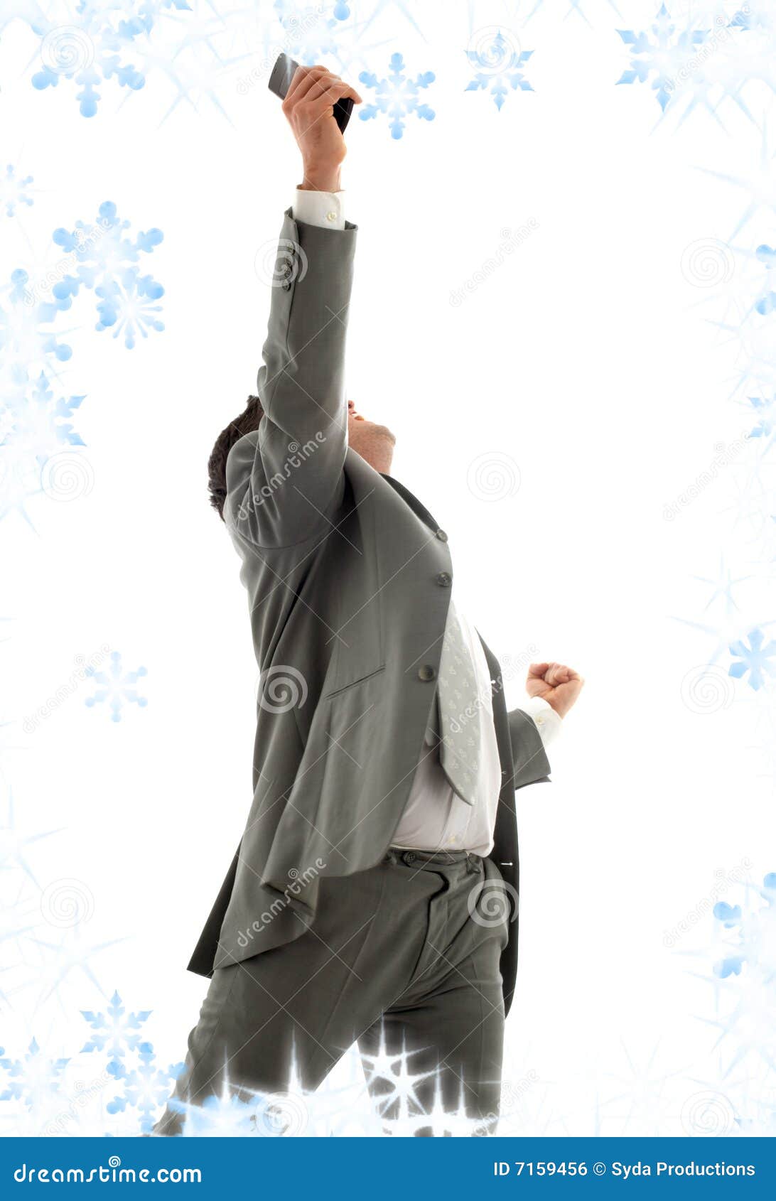 Breakthrough stock photo. Image of cell, businessman, excited - 7159456