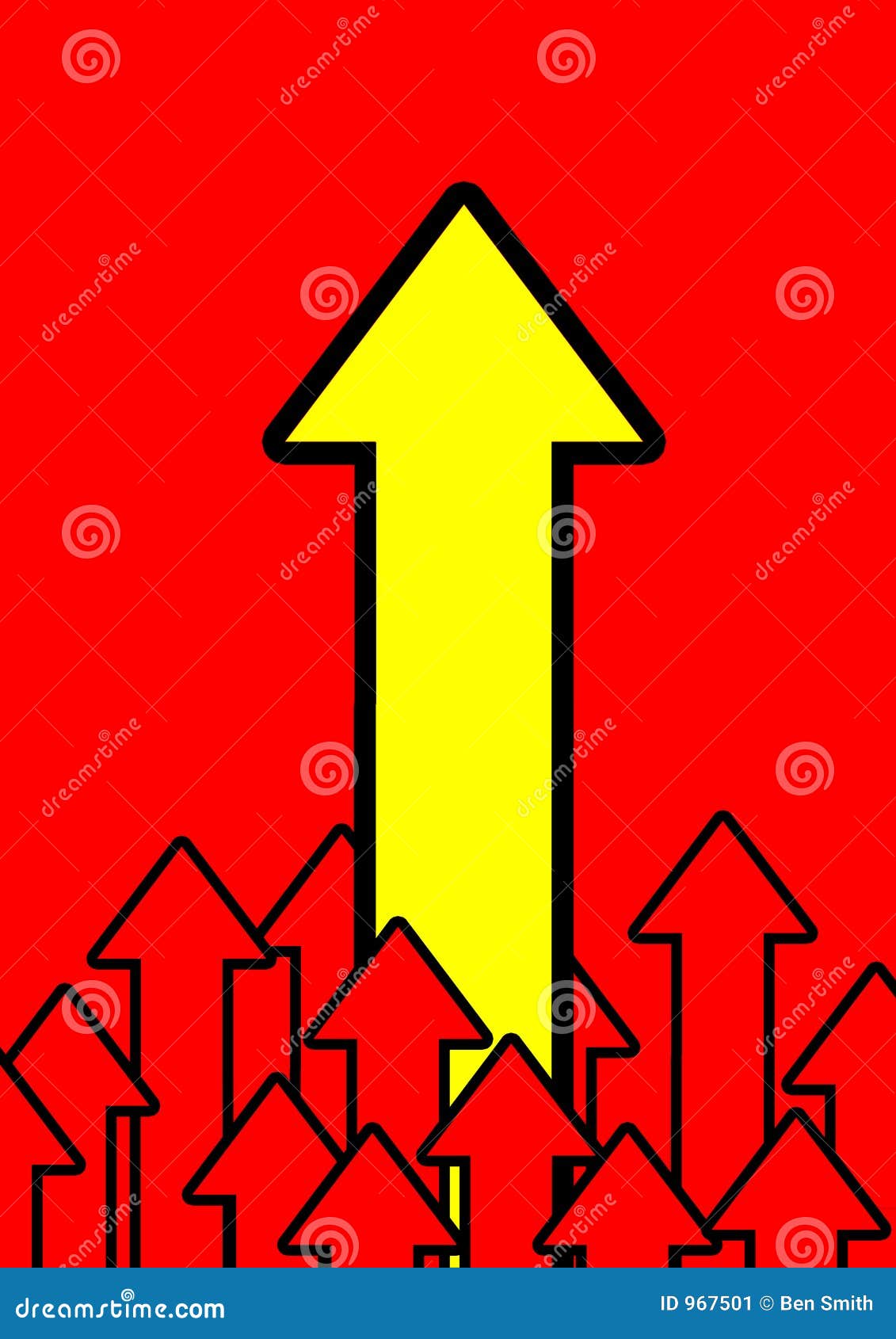 Breakthrough stock illustration. Illustration of arrow - 967501