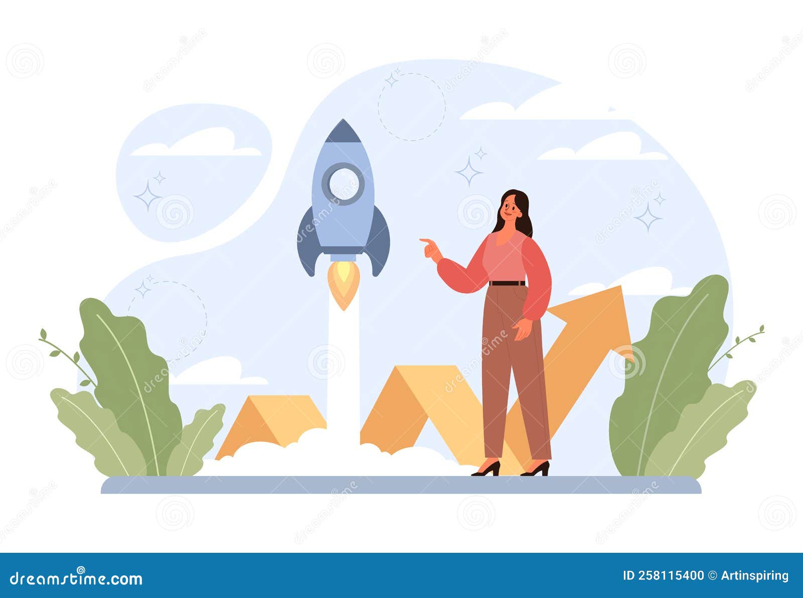 Breakthrough Concept. Courage and Motivation To Break the Obstacle ...