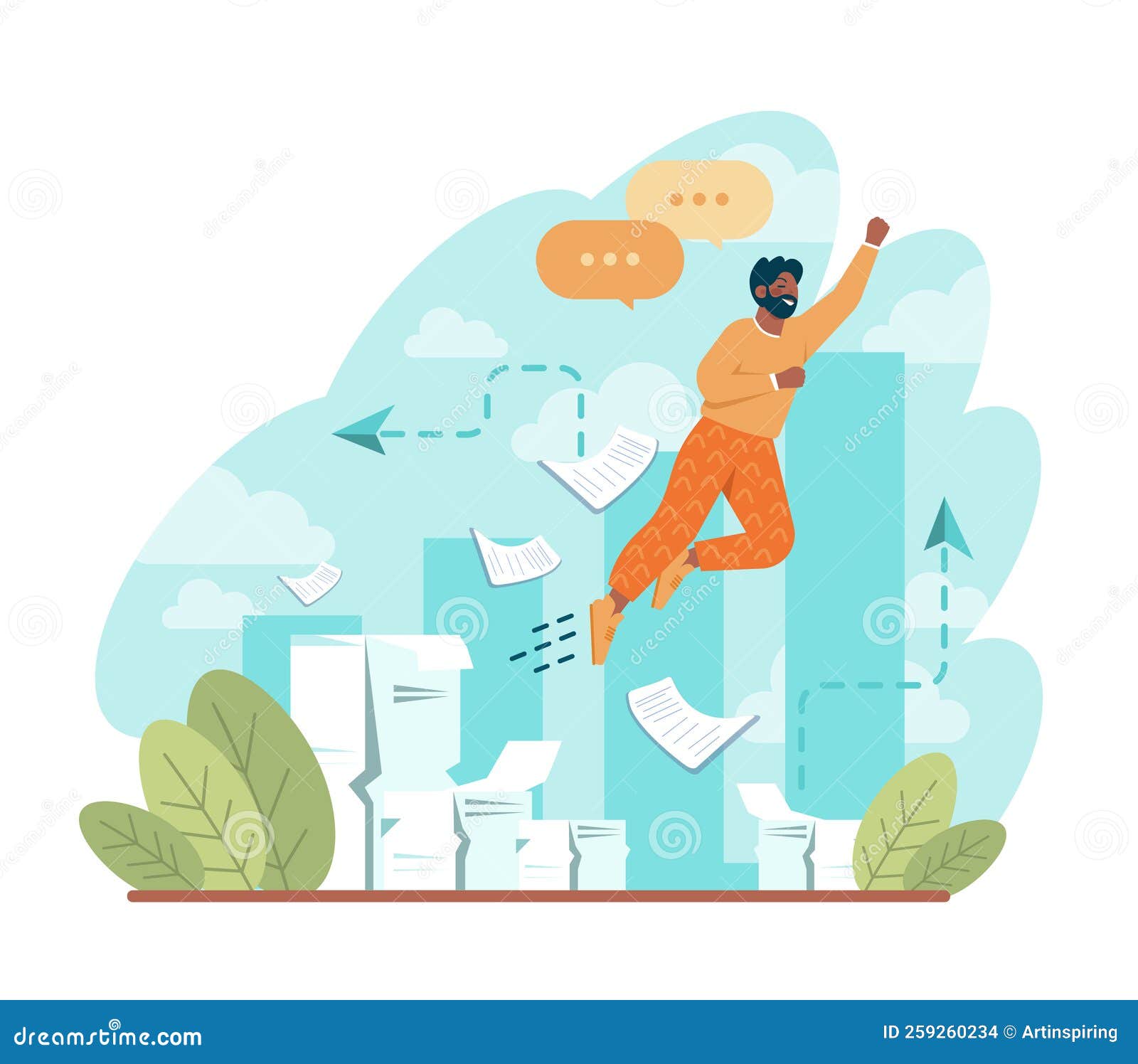 Breakthrough Concept. Courage and Motivation To Break the Obstacle ...