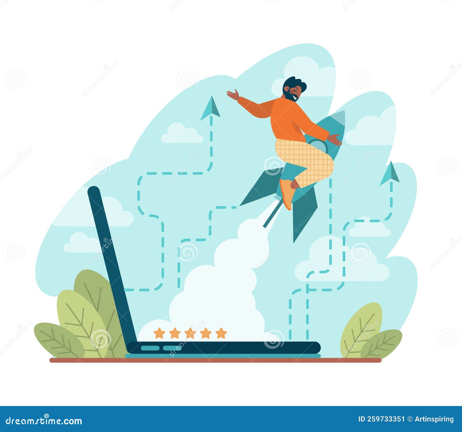 Breakthrough Concept. Courage and Motivation To Break the Obstacle ...