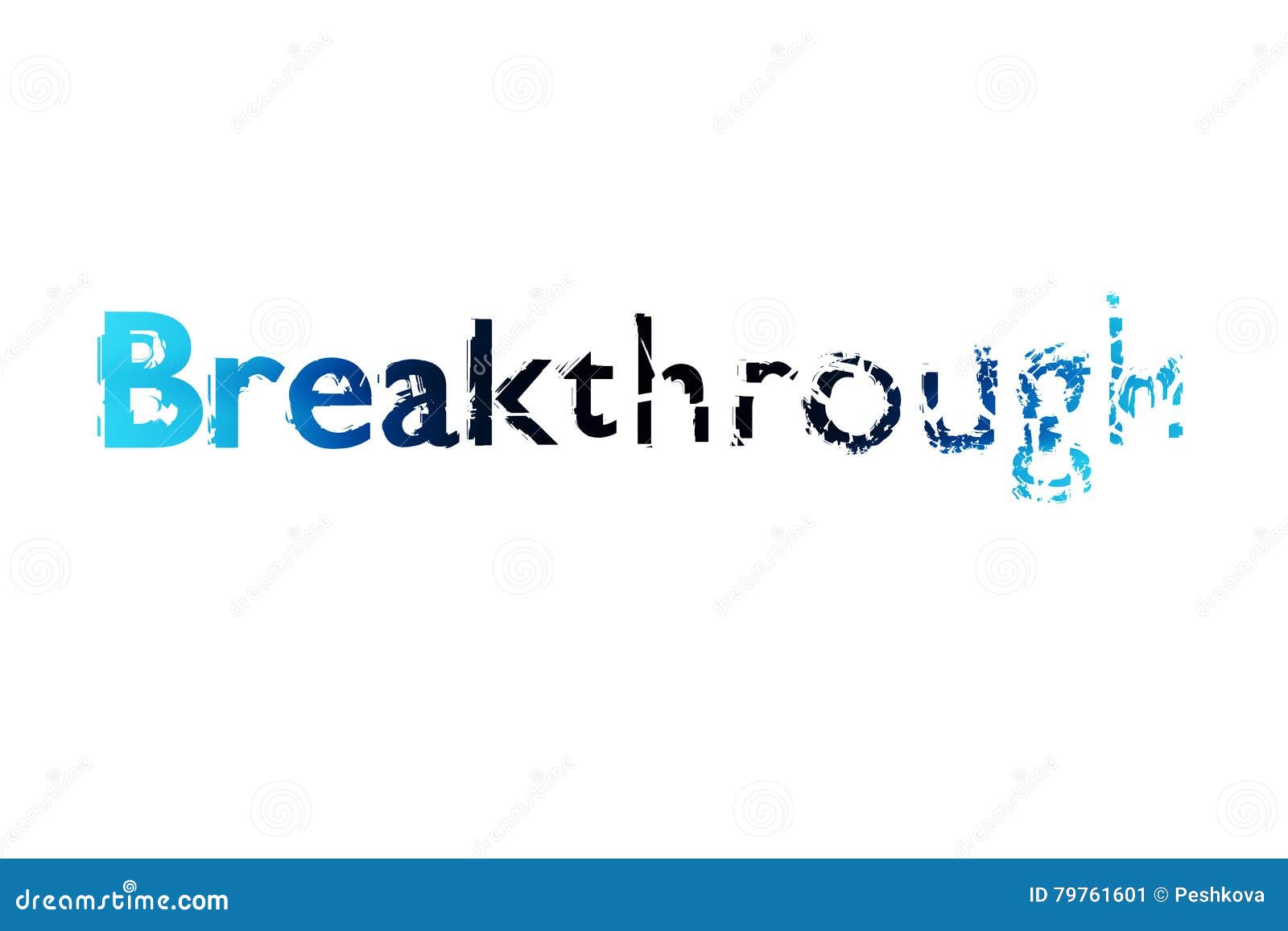 Breakthrough concept stock illustration. Illustration of inspiration ...