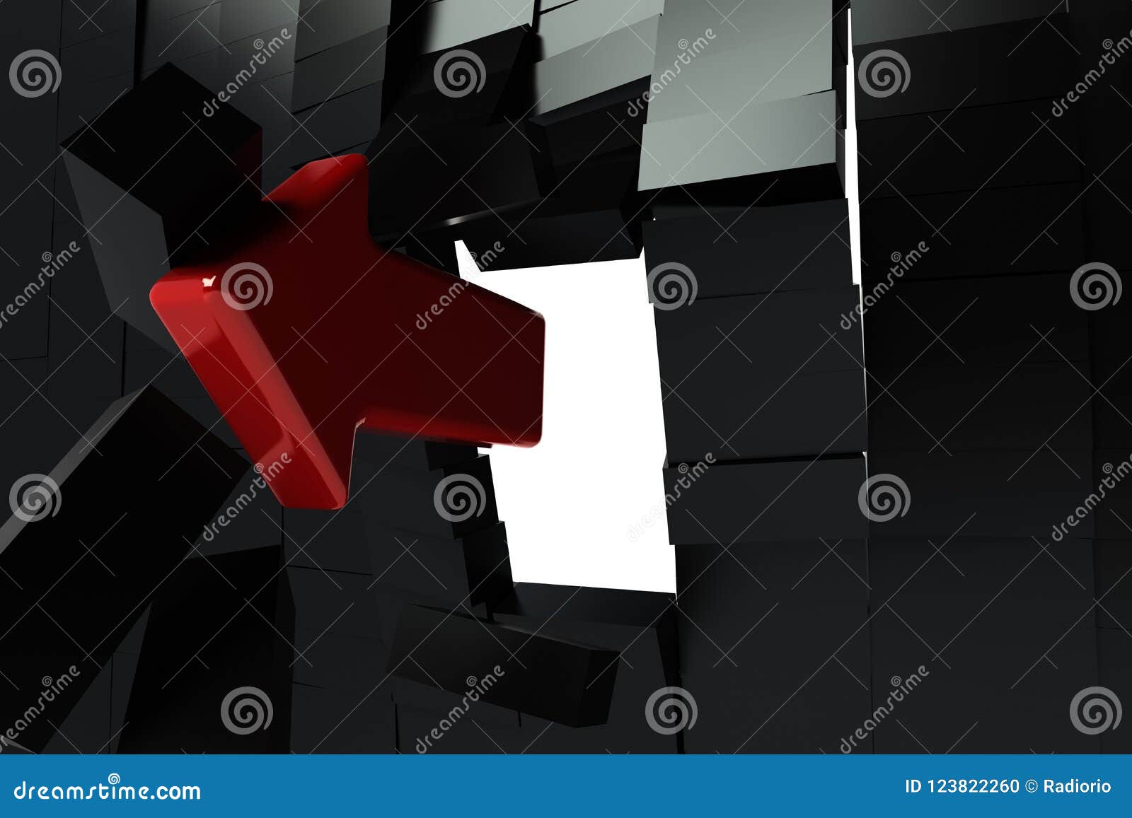 Breakthrough stock illustration. Illustration of breakthrough - 123822260