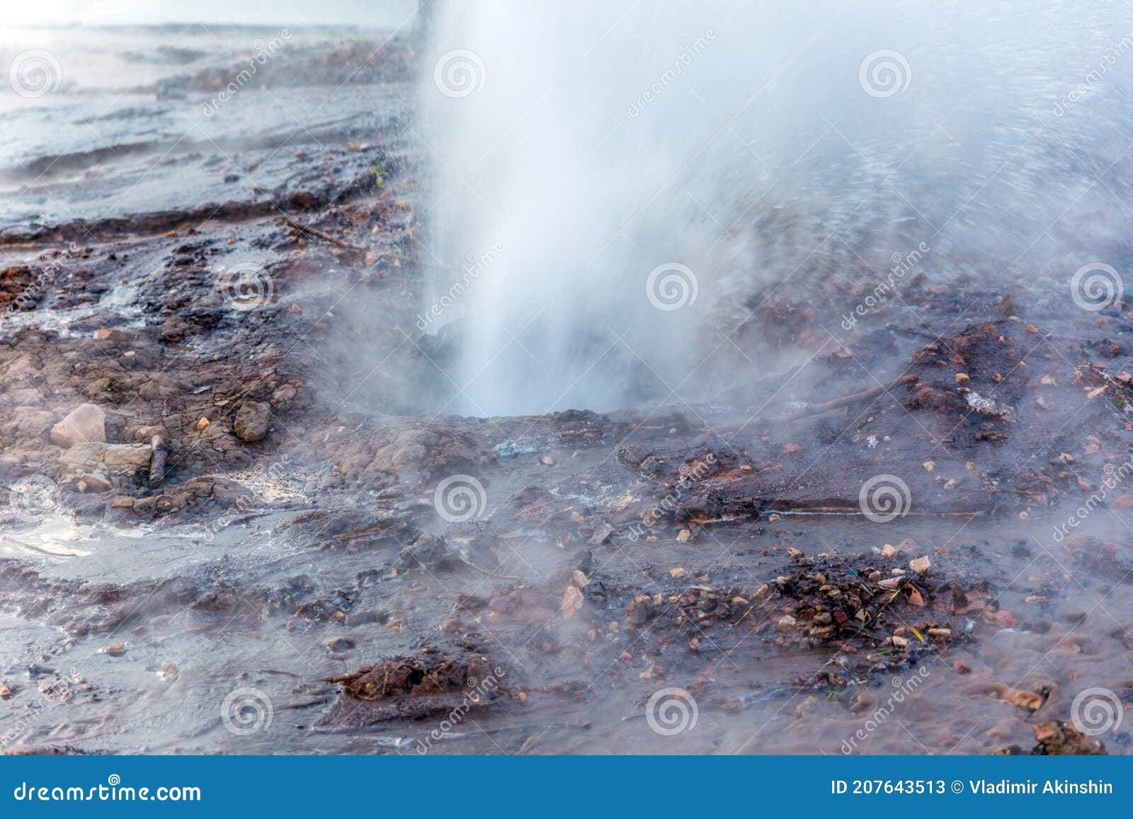 Breakthrough of a Heating Main with Hot Water in Underground ...