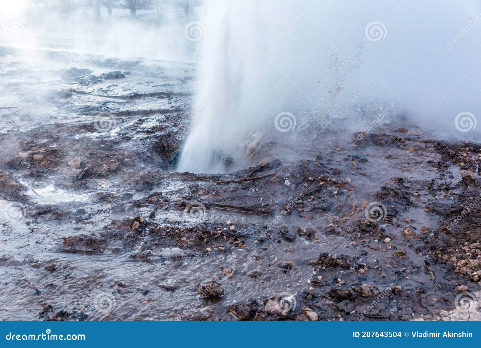 Breakthrough of a Heating Main with Hot Water in Underground ...
