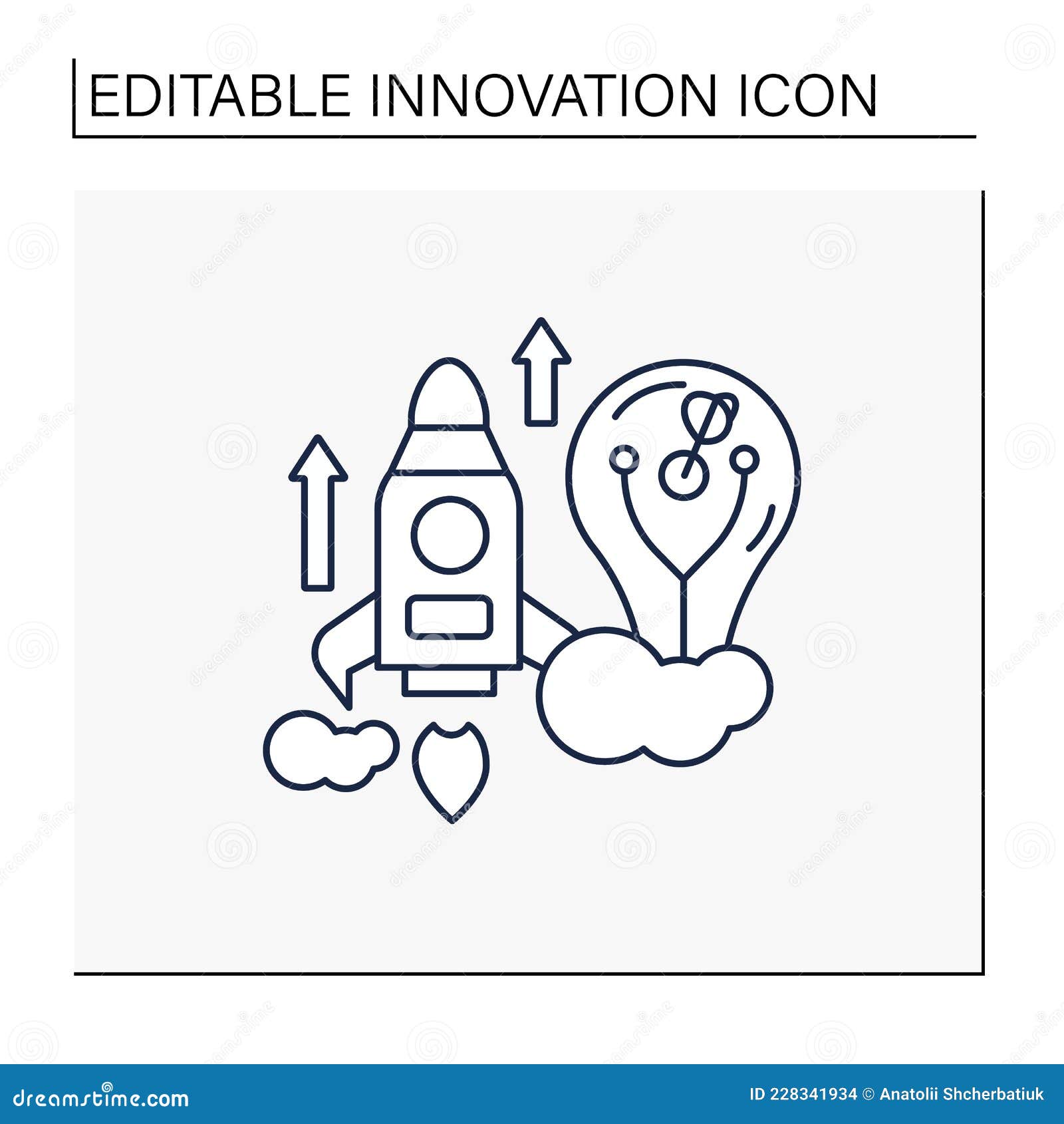 Breakthrough Line Icons Collection. Innovation, Discovery, Progress ...