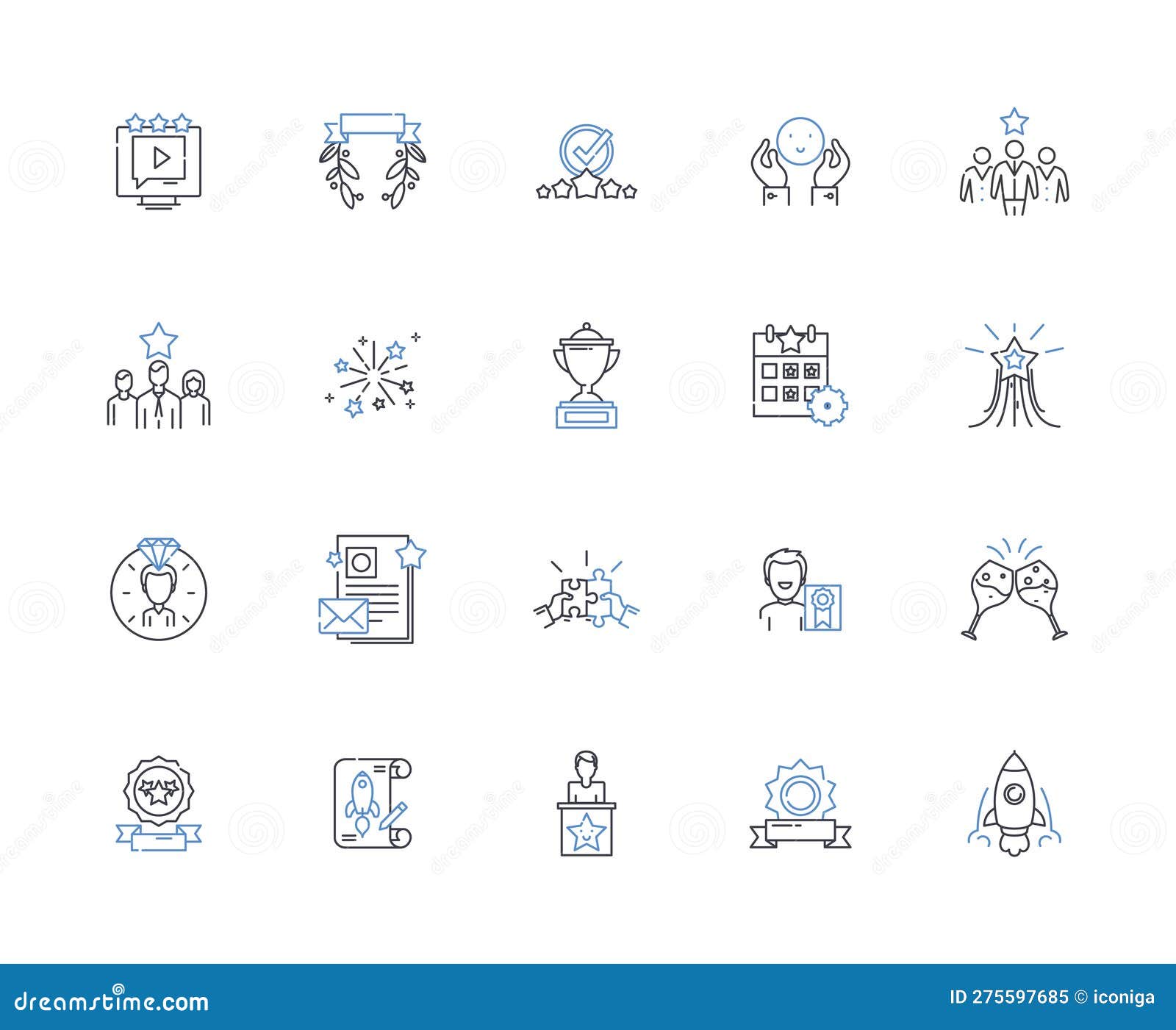 Breakthrough Line Icons Collection. Innovation, Discovery, Progress ...