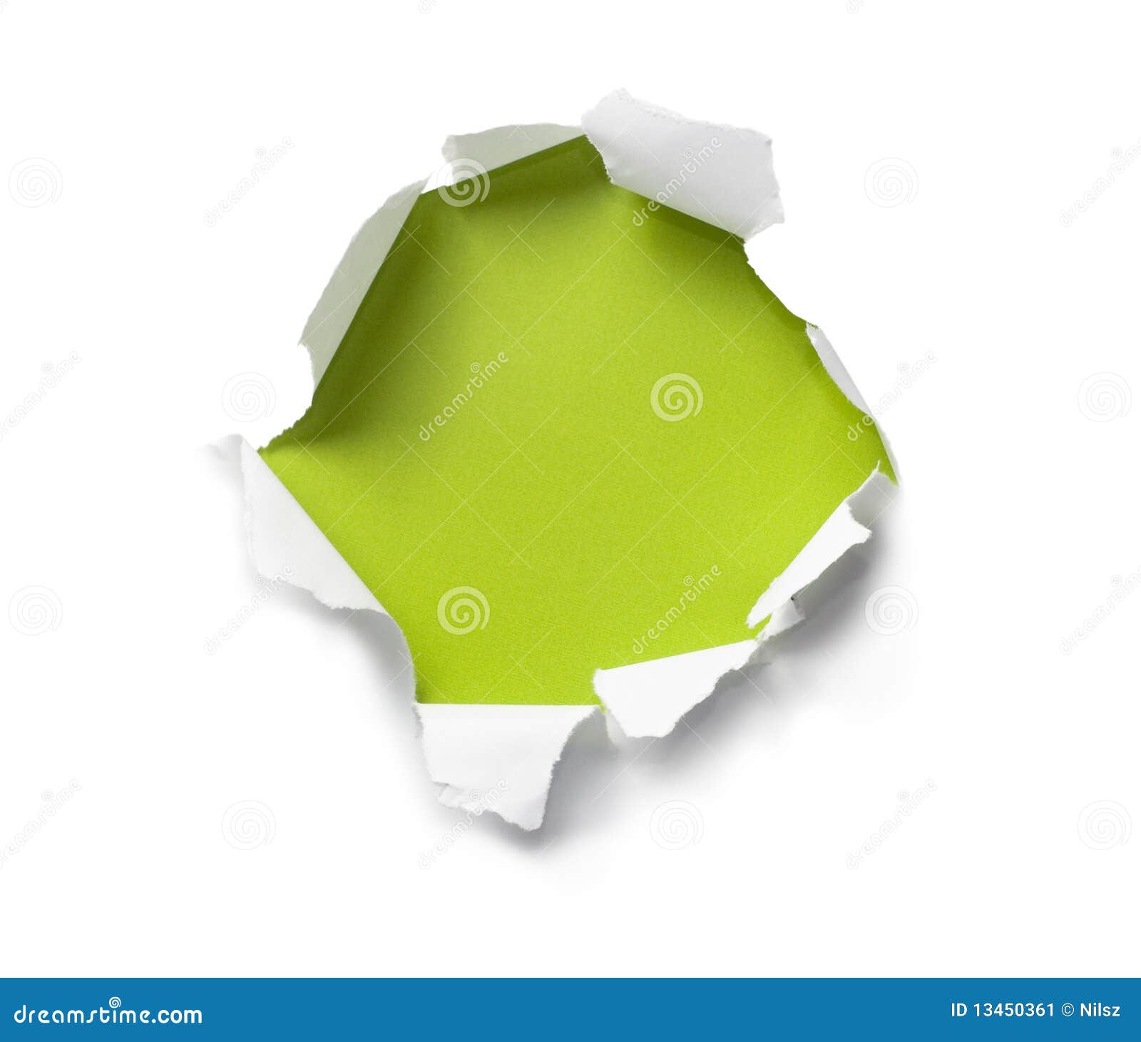 Breakthrough paper hole stock image. Image of punching - 13450361