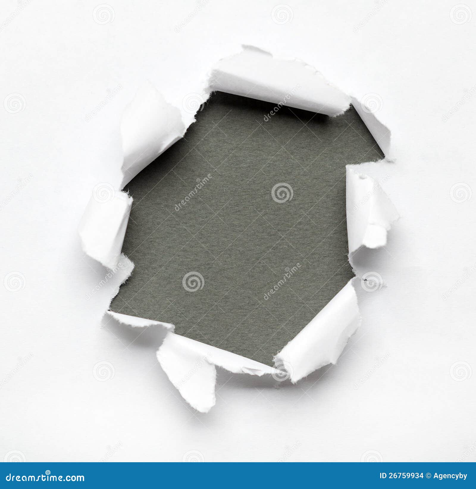 Breakthrough paper hole stock photo. Image of empty, crack - 26759934