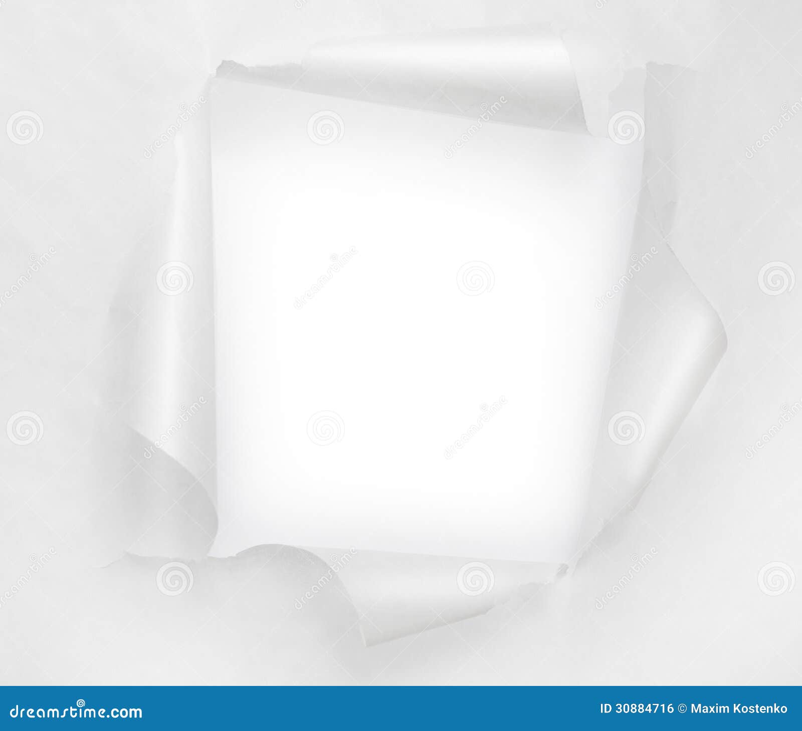 Breakthrough paper hole stock photo. Image of show, damaged - 30884716