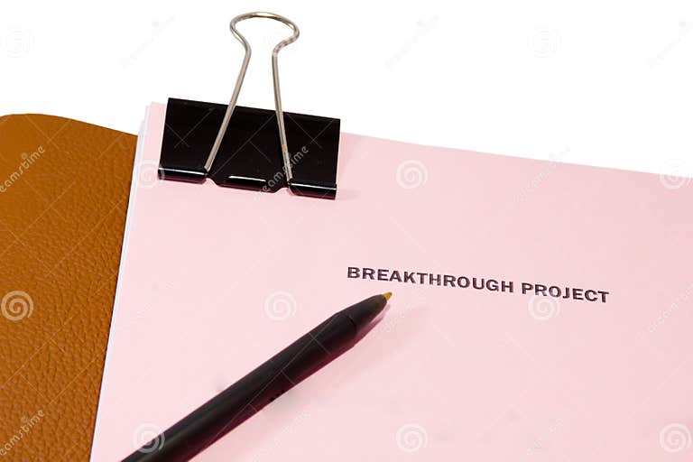 Breakthrough Project Proposal. Stock Image - Image of business ...