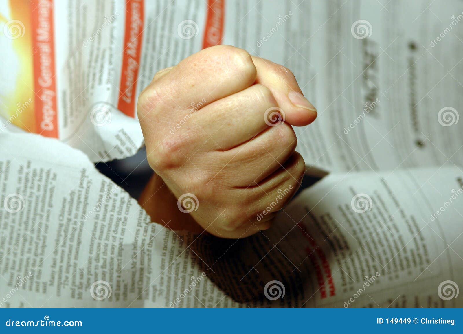 Breakthrough Punch stock image. Image of strength, jobs - 149449