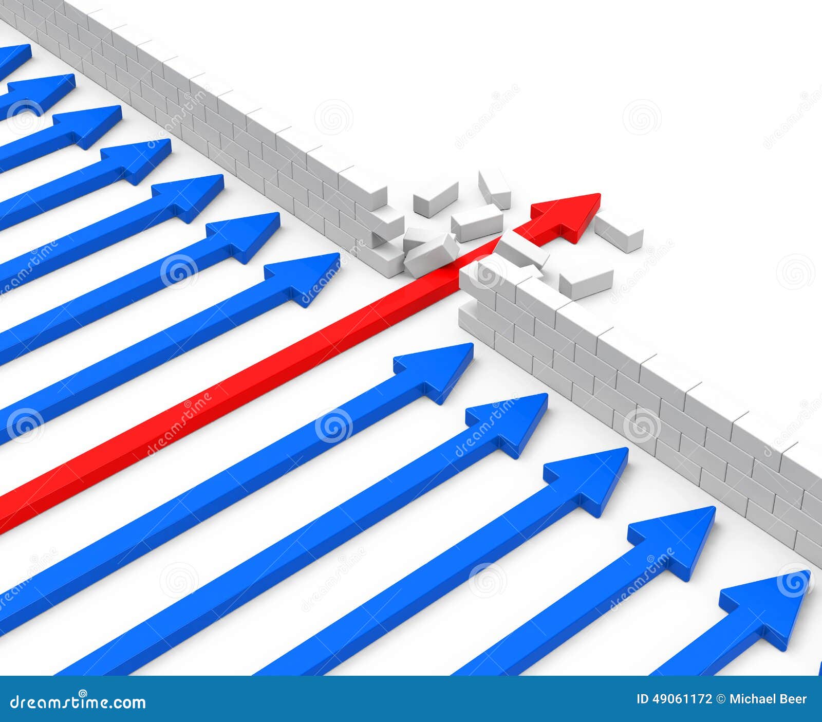 The breakthrough stock illustration. Illustration of hole - 49061172