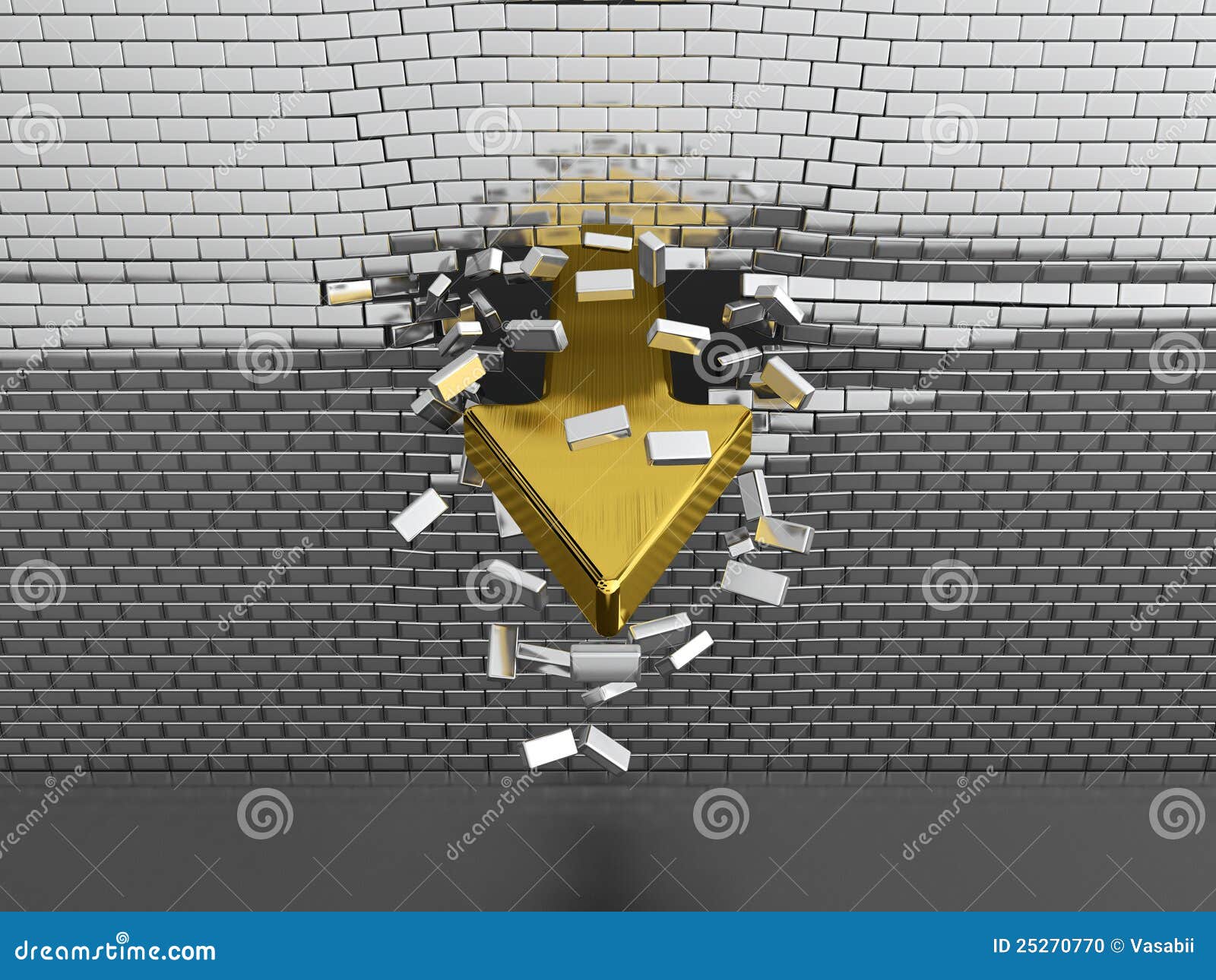Breaktrough stock illustration. Illustration of freedom - 25270770