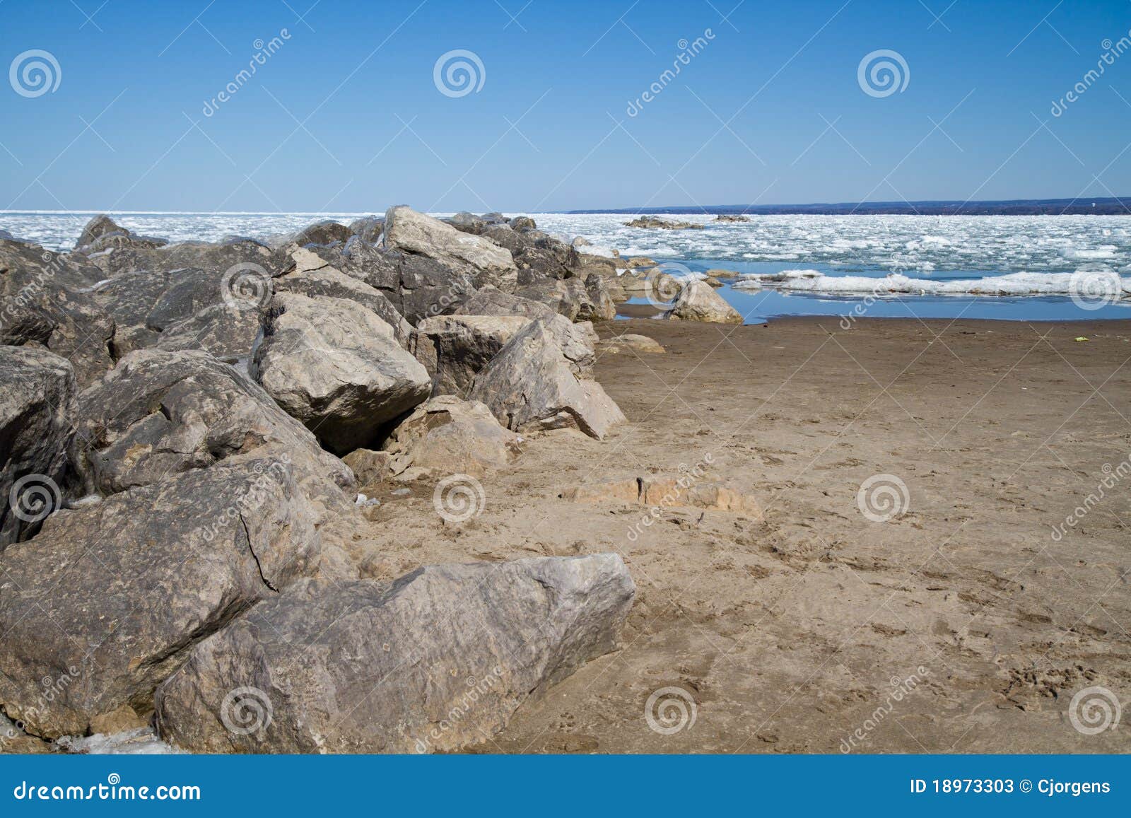 Breakwalls stock image. Image of white, wall, daytime - 18973303