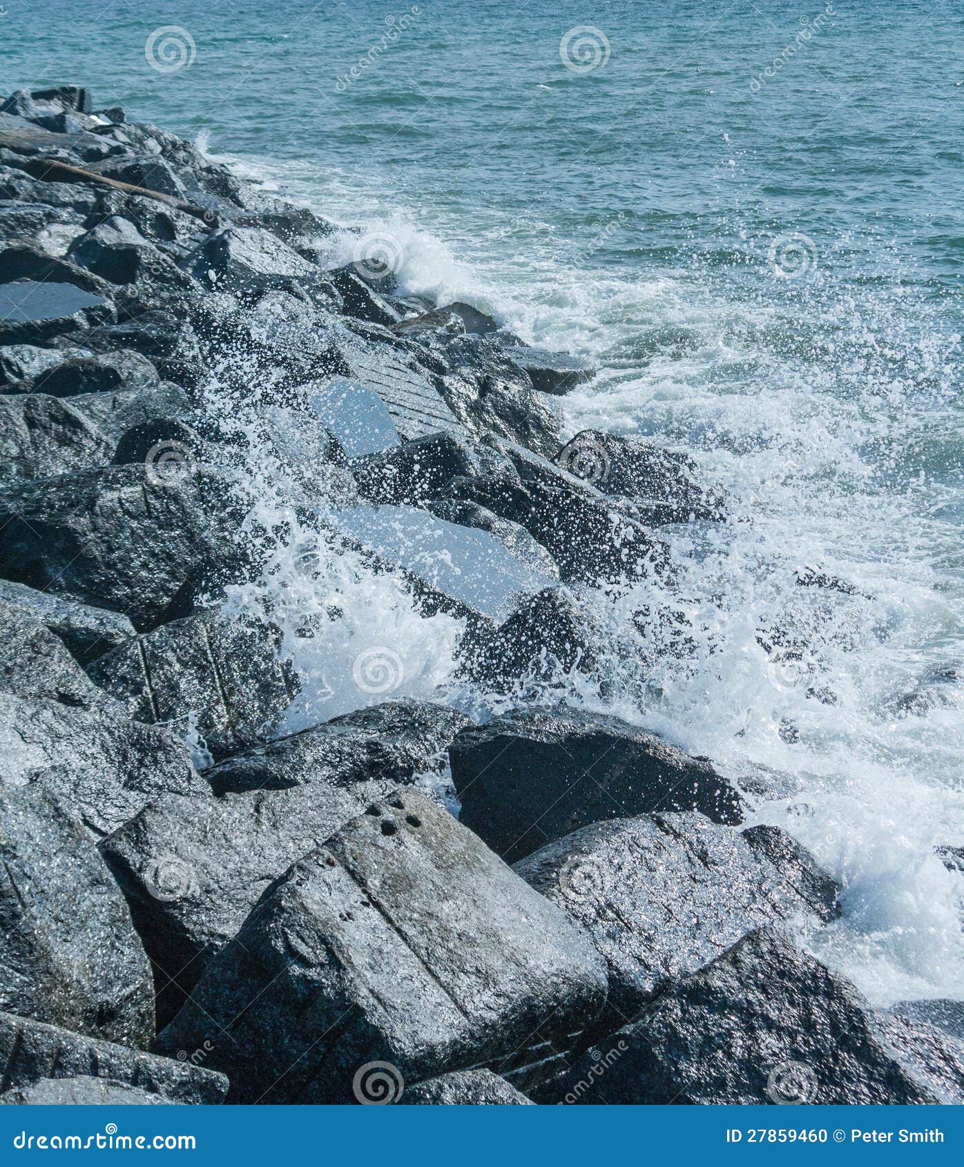 Breakwater Stock Photo - Image: 27859460