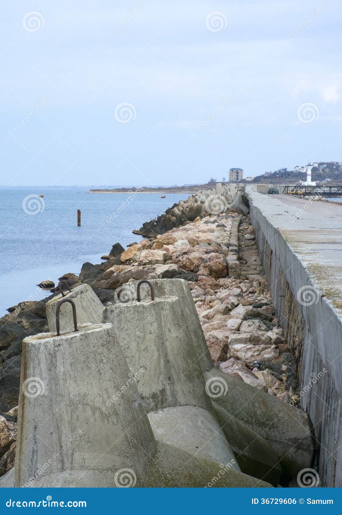 Breakwater stock photo. Image of large, breakwater, coastal - 36729606
