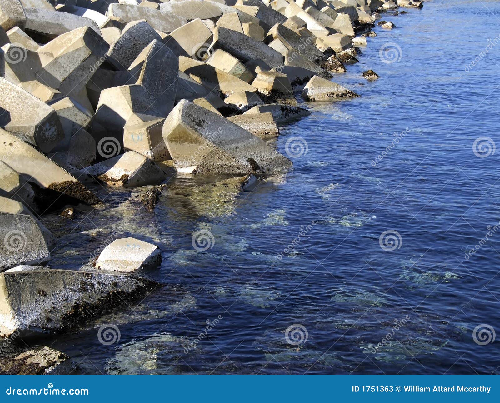 Breakwater Blocks stock image. Image of construction, protect - 1751363