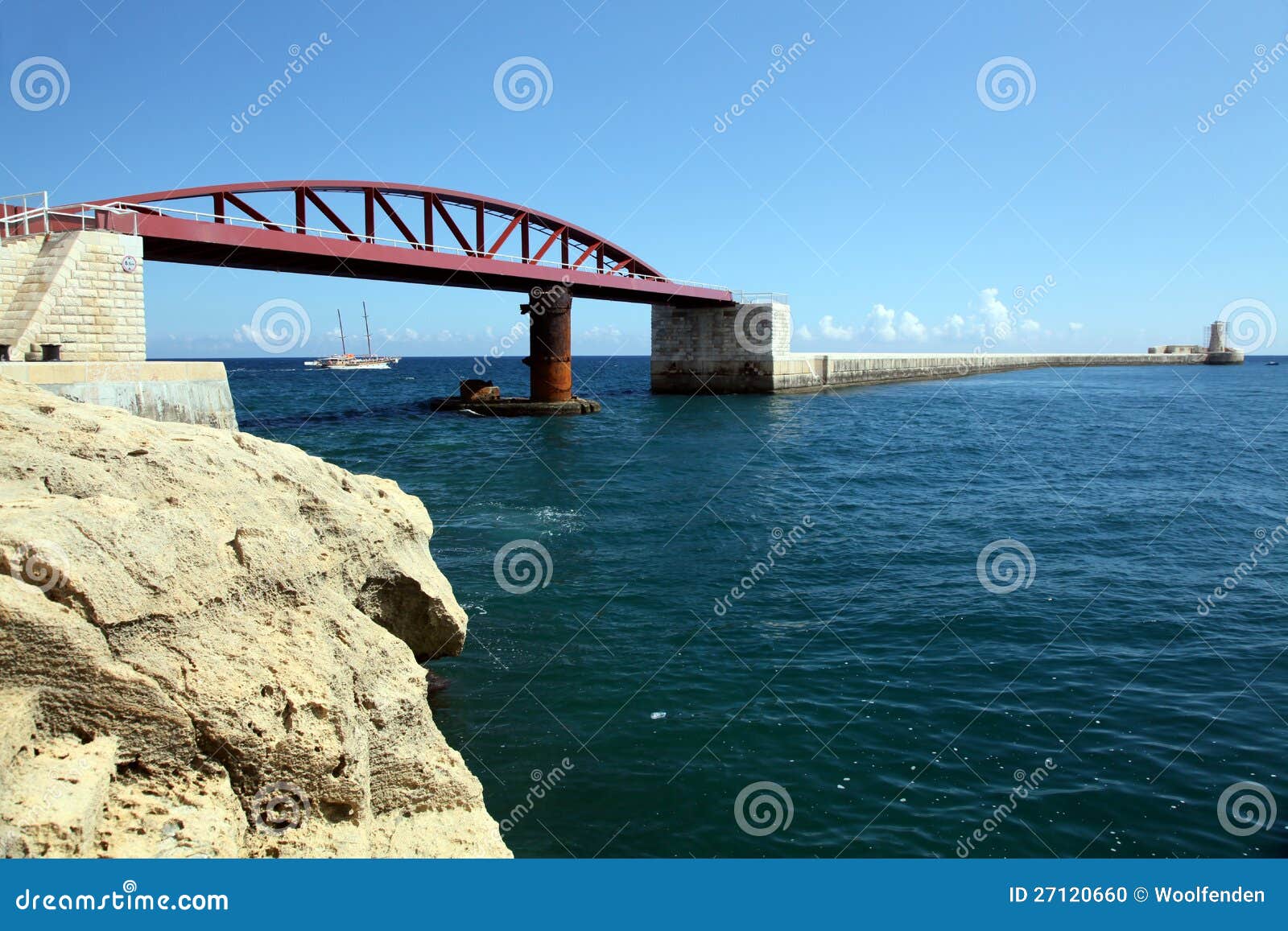 Breakwater Bridge stock photo. Image of construction - 27120660