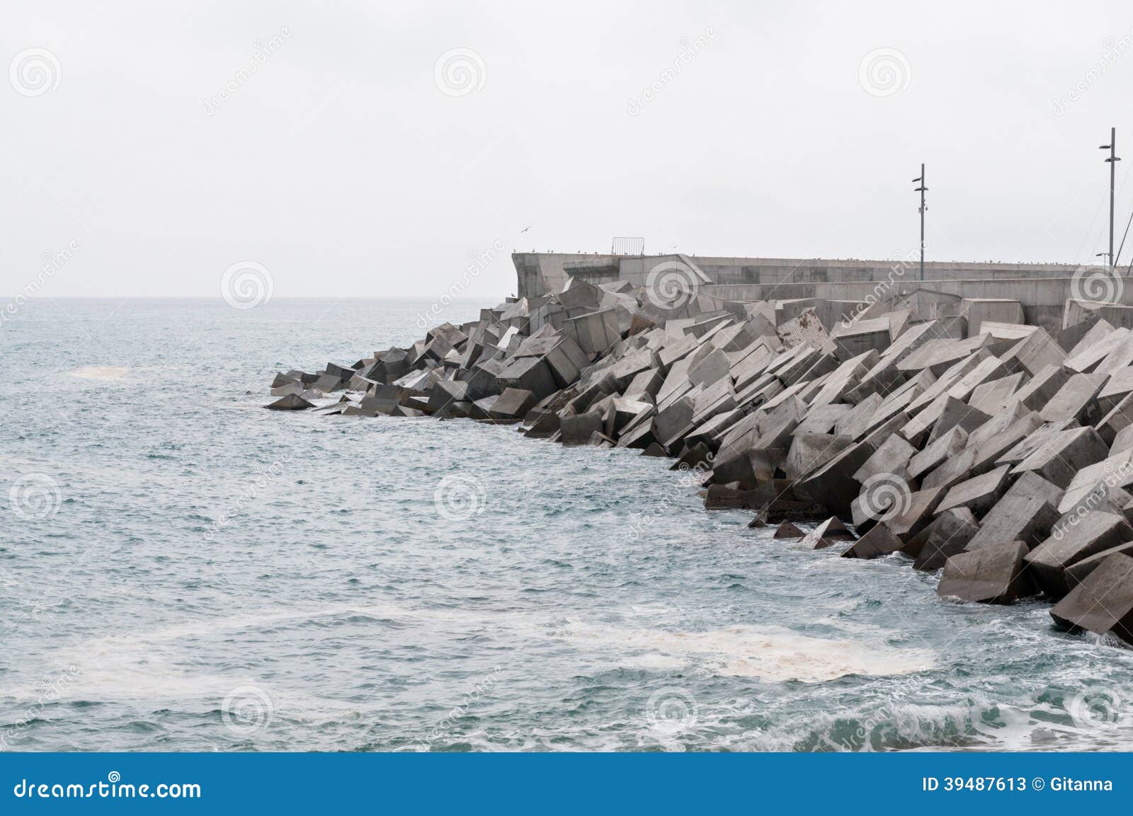 Breakwater stock image. Image of breakwater, blue, wave - 39487613