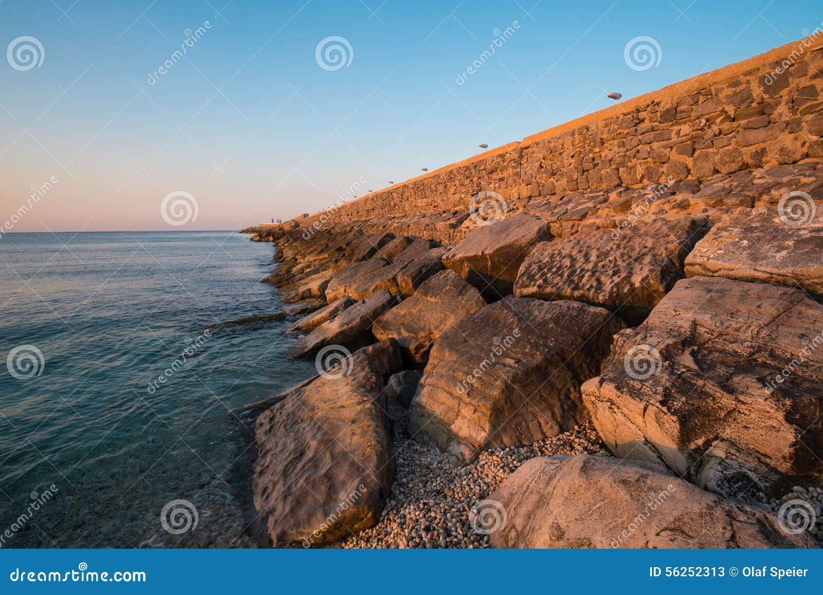 Breakwater stock image. Image of stone, water, coastal - 56252313