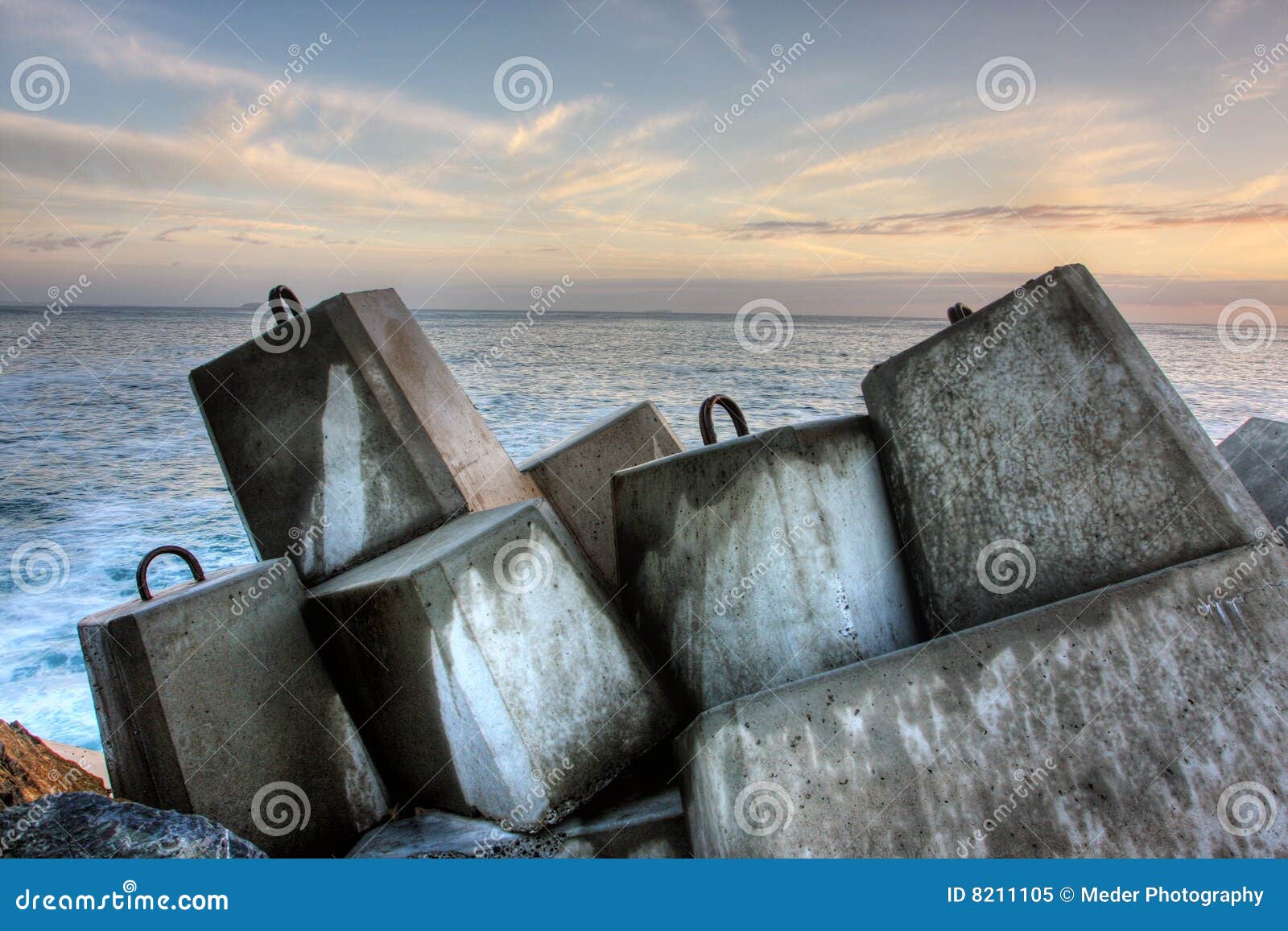 Breakwater, ocean wall stock image. Image of barrier, protection - 8211105