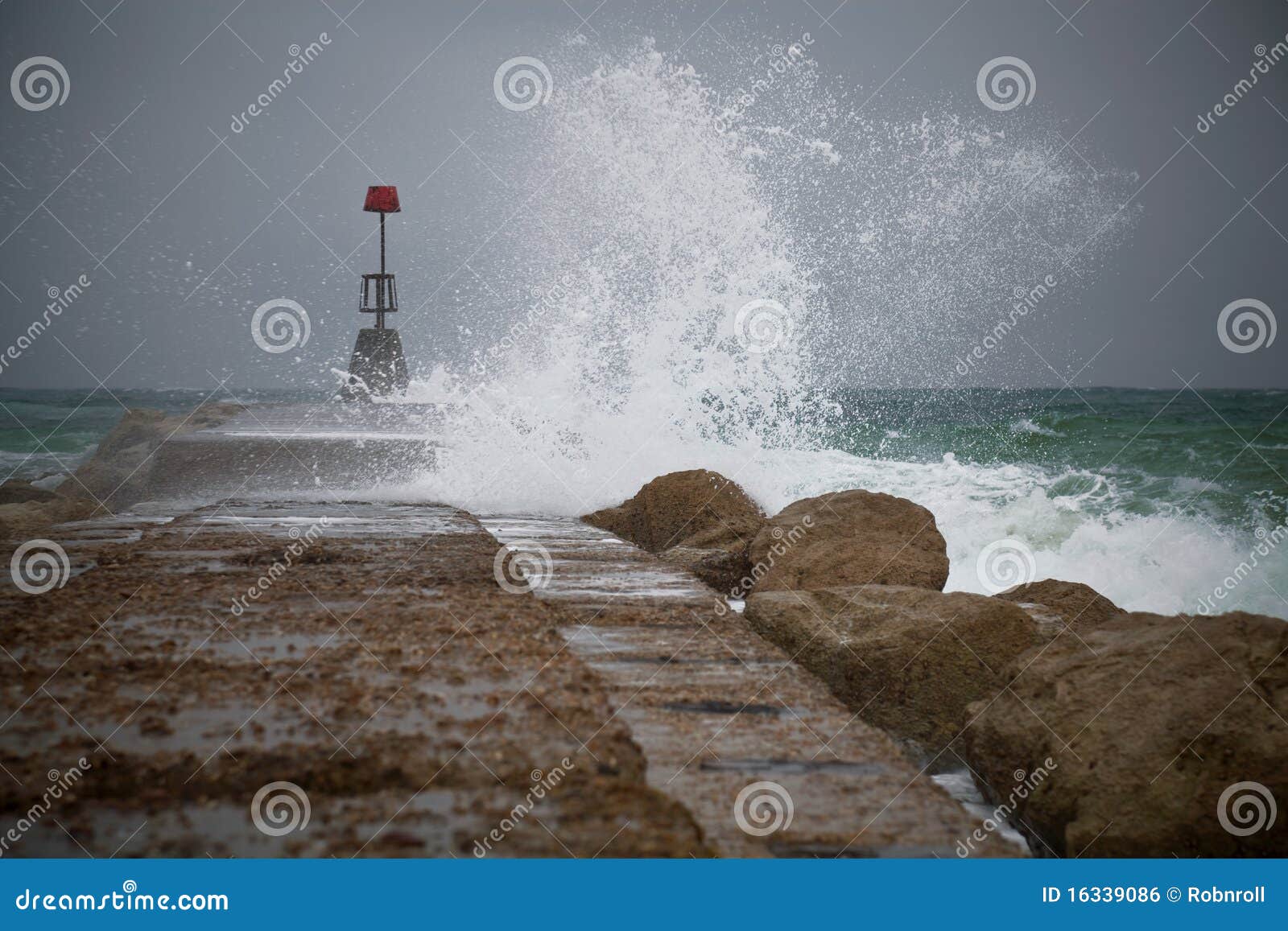 Breakwater in the storm stock photo. Image of outdoors - 16339086