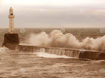 Breakwater Storm stock image. Image of maritime, weather - 52833