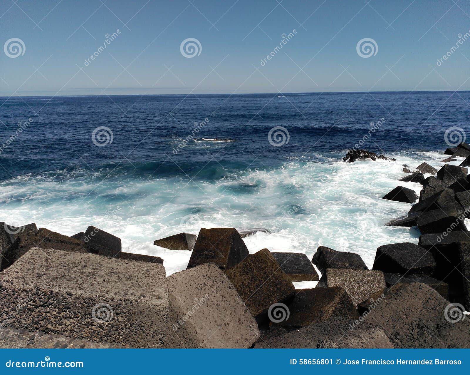 Breakwaters stock image. Image of breakwaters, coastal - 58656801