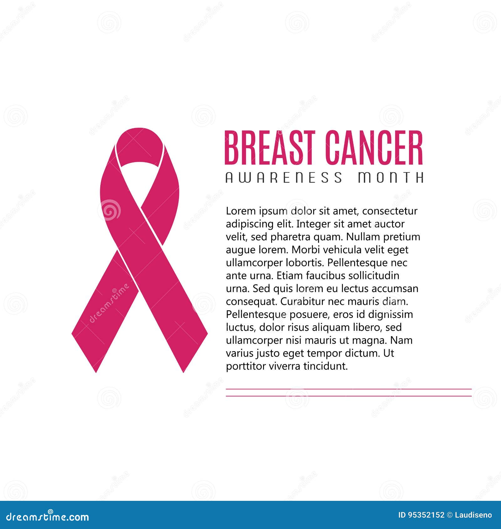 Breast cancer campaign stock illustration. Illustration of digitally ...