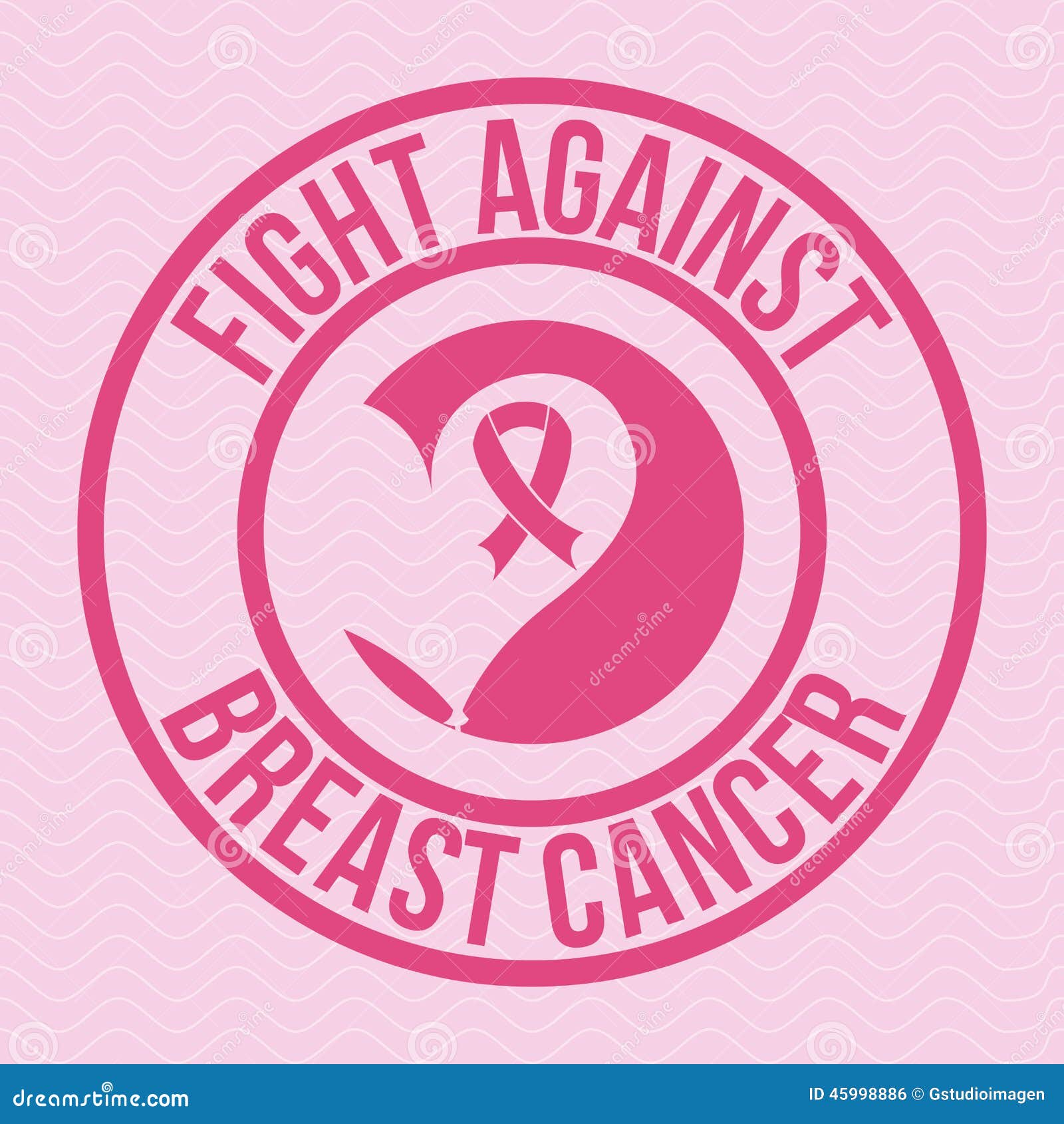 Breast cancer design stock vector. Illustration of ribbon - 45998886