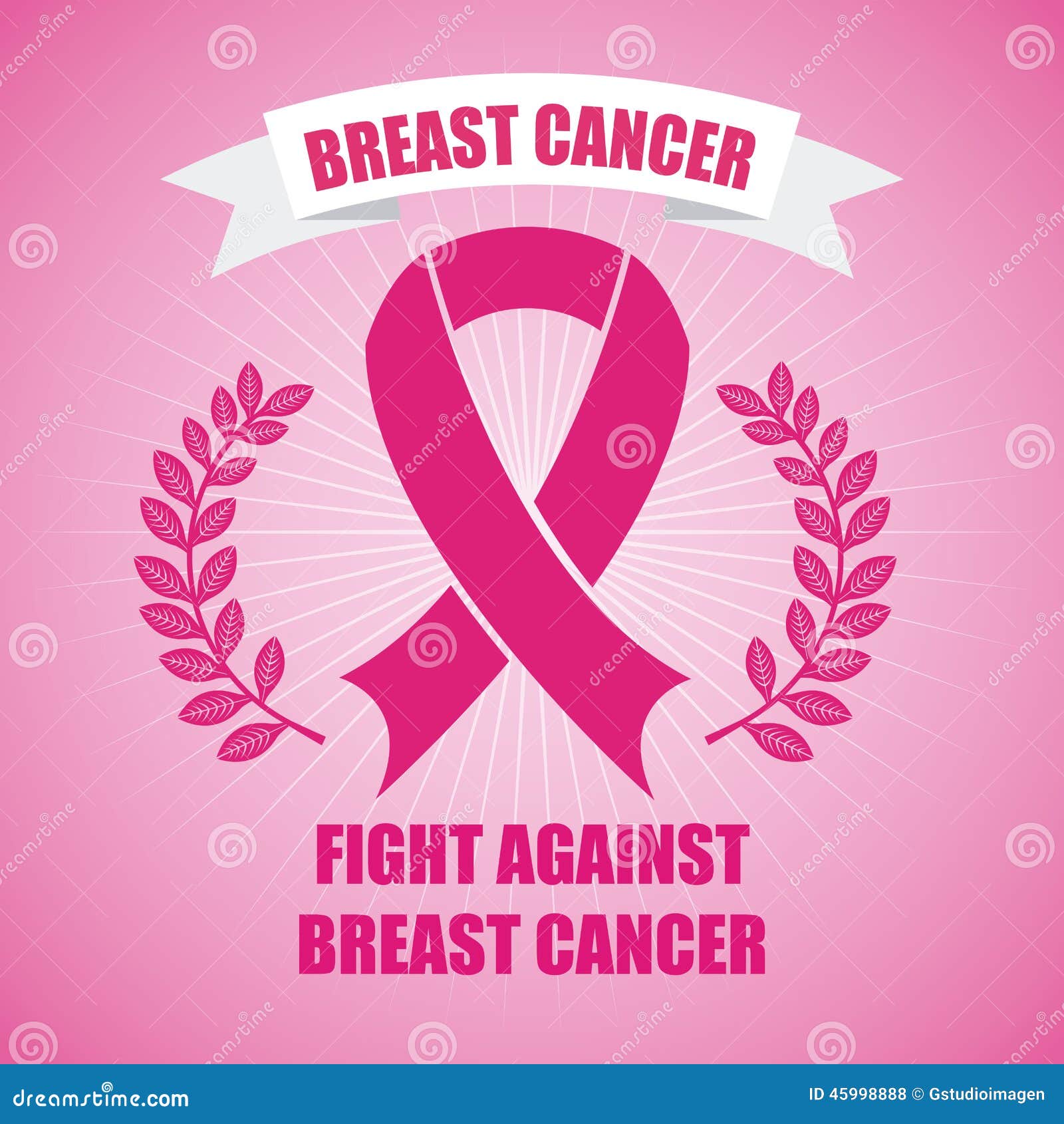 Breast cancer design stock vector. Illustration of charity - 45998888
