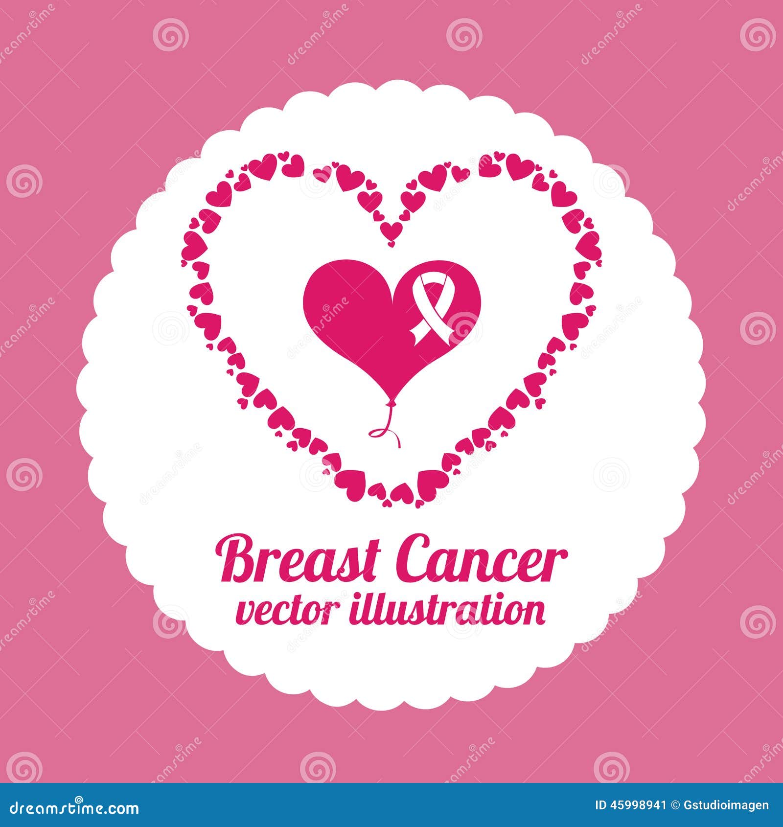 Breast cancer design stock vector. Illustration of background - 45998941
