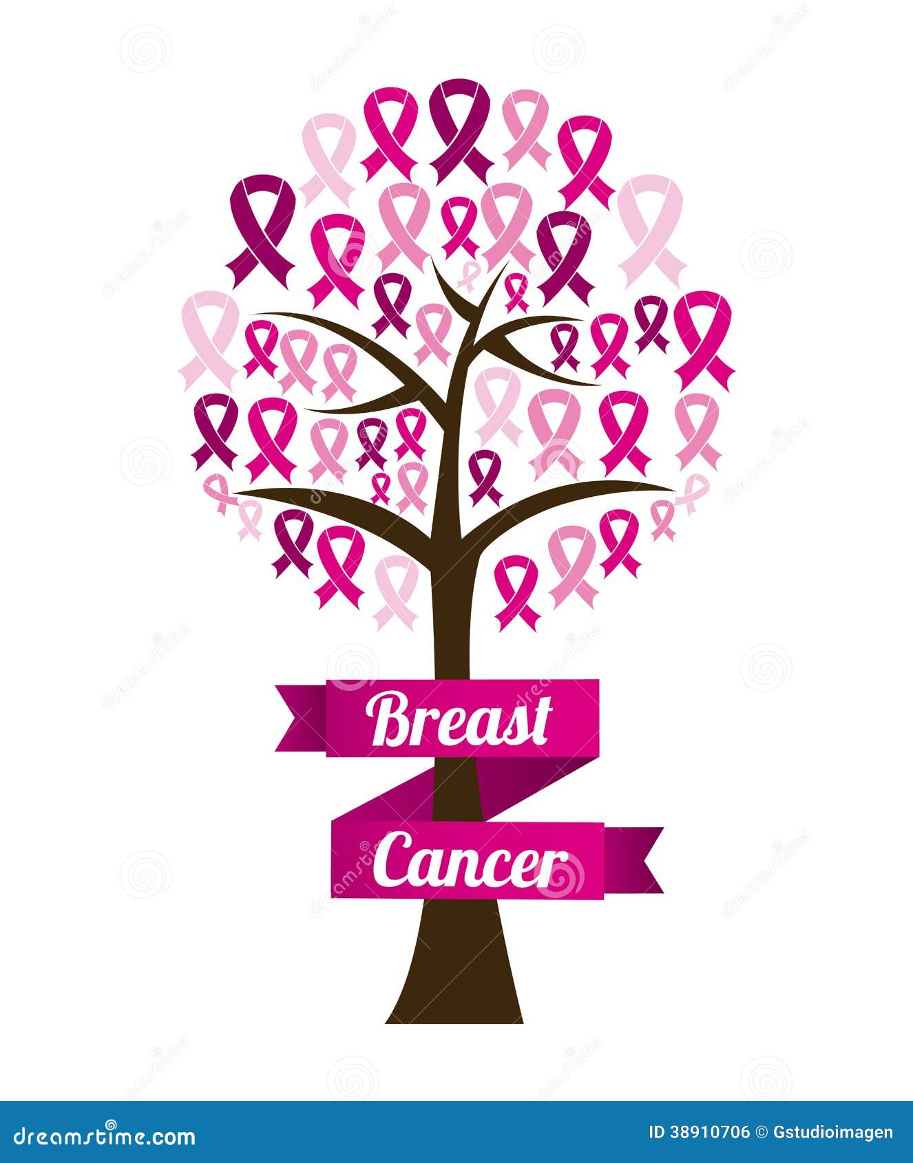Breast cancer design stock vector. Illustration of support - 38910706