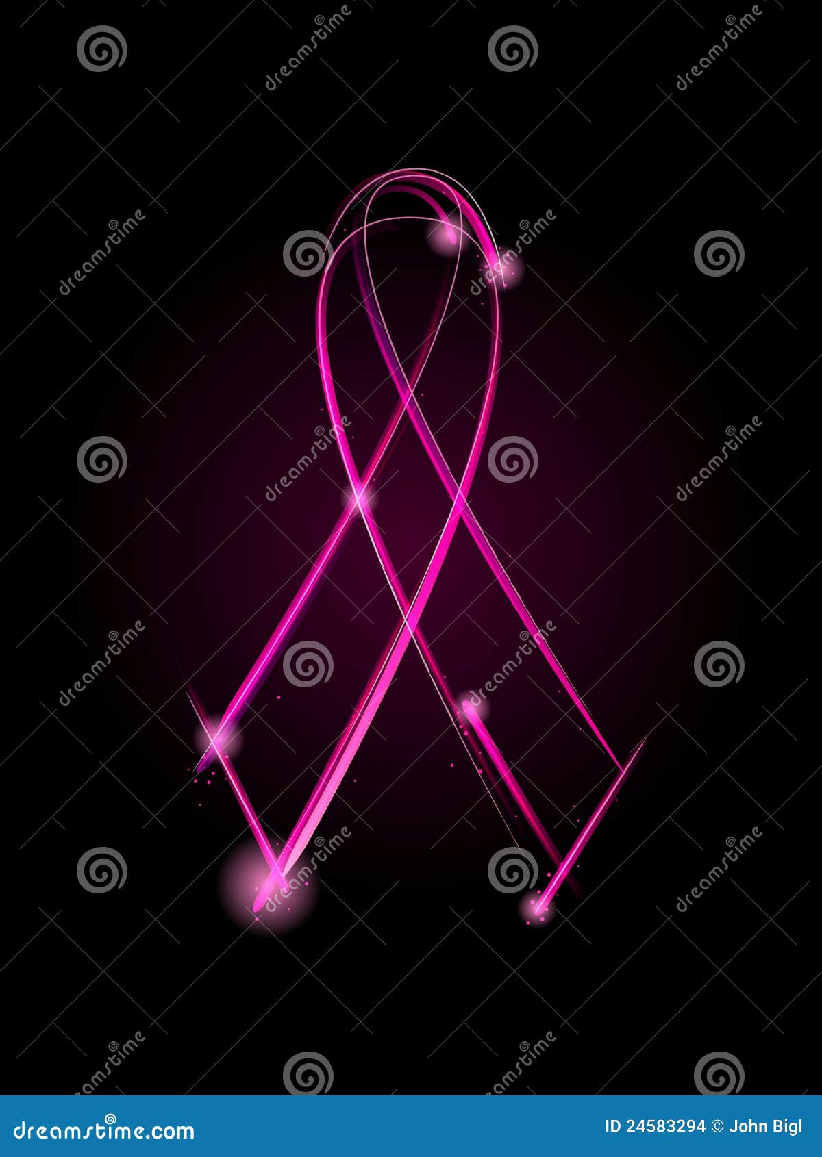 Breast Cancer ribbon stock vector. Illustration of pink - 24583294
