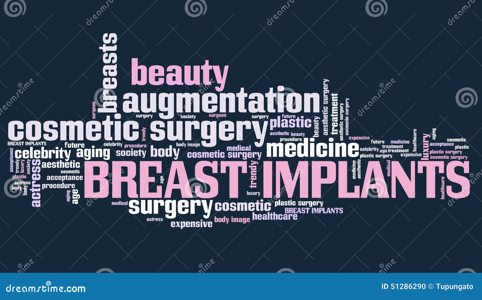 Breasts Augmentation Word Cloud And Hand With Marker Concept Stock ...
