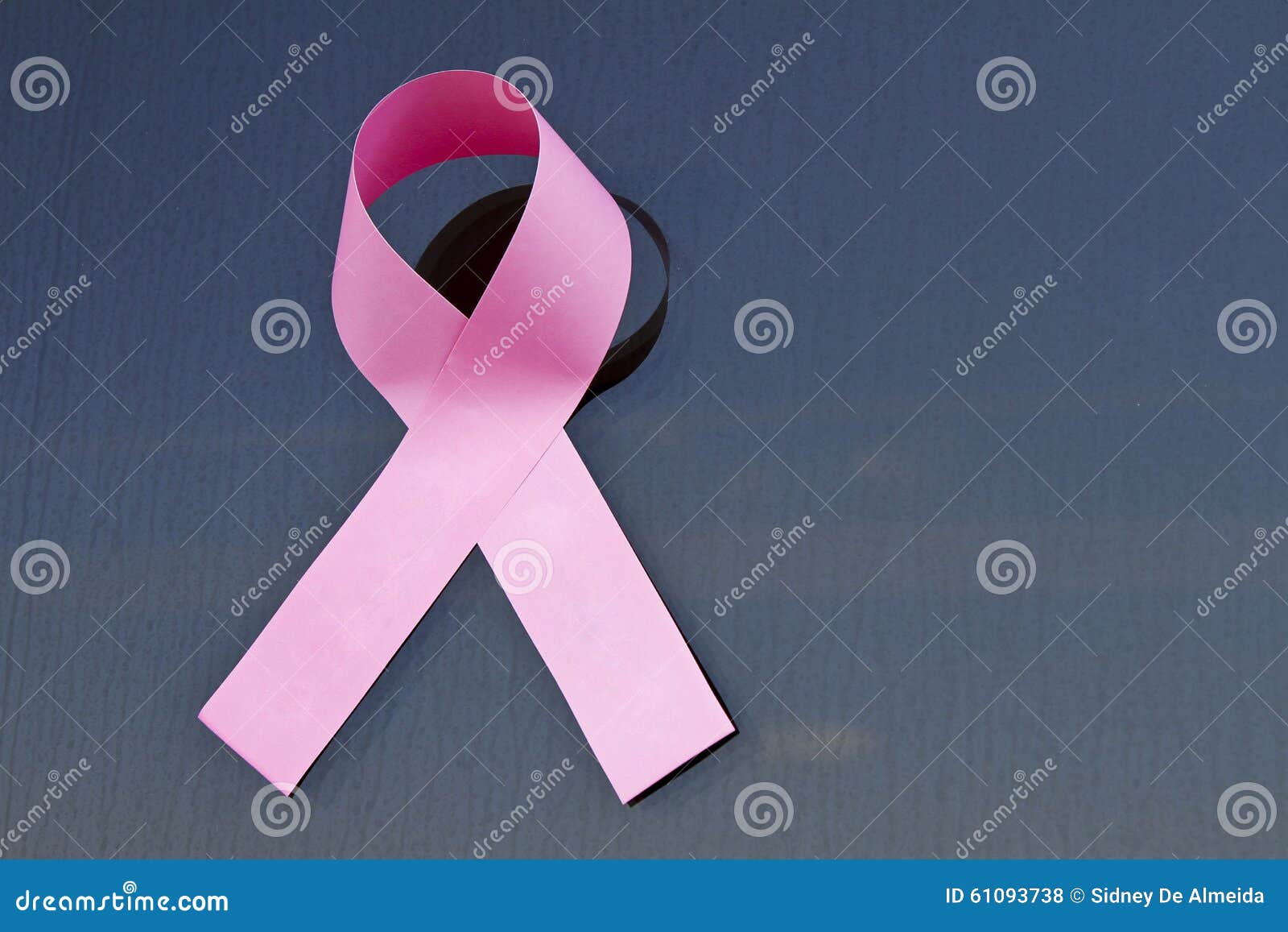 Breast ribbon Pink October stock photo. Image of caution - 61093738