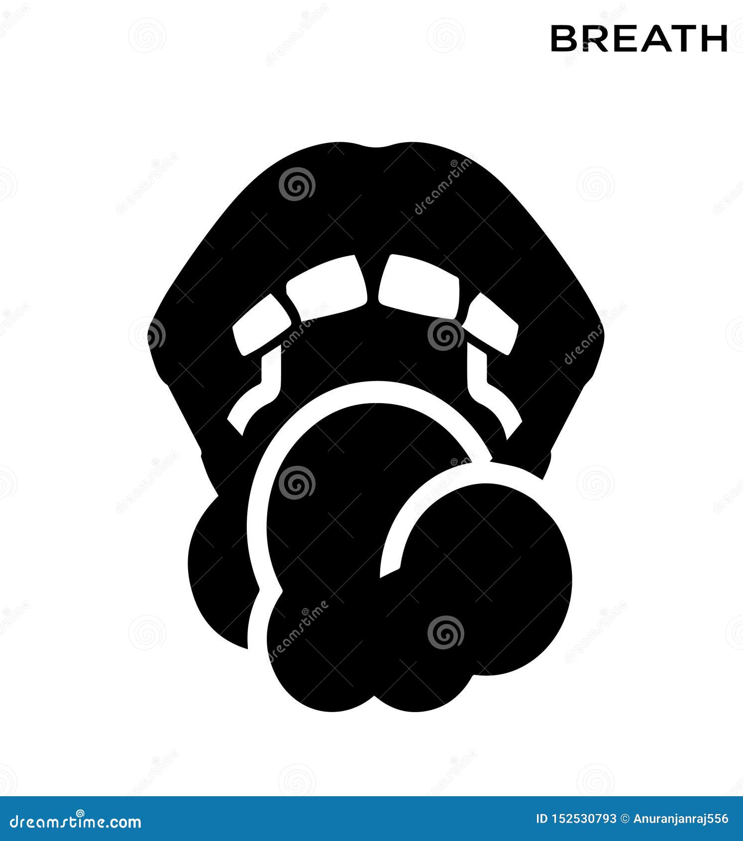 Breath Icon Vector. Trendy Flat Breath Icon From Coronavirus Prevention ...