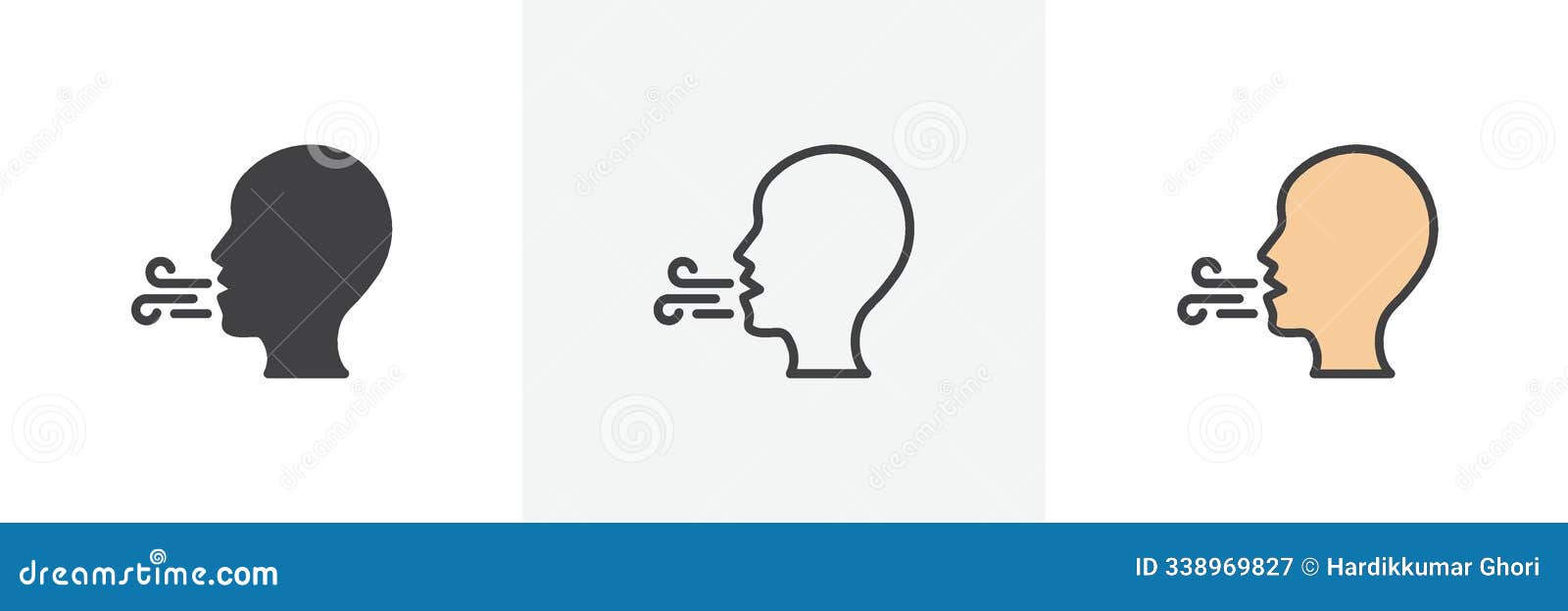 Breath Icon. Trendy Flat Vector Breath Icon On White Background ...