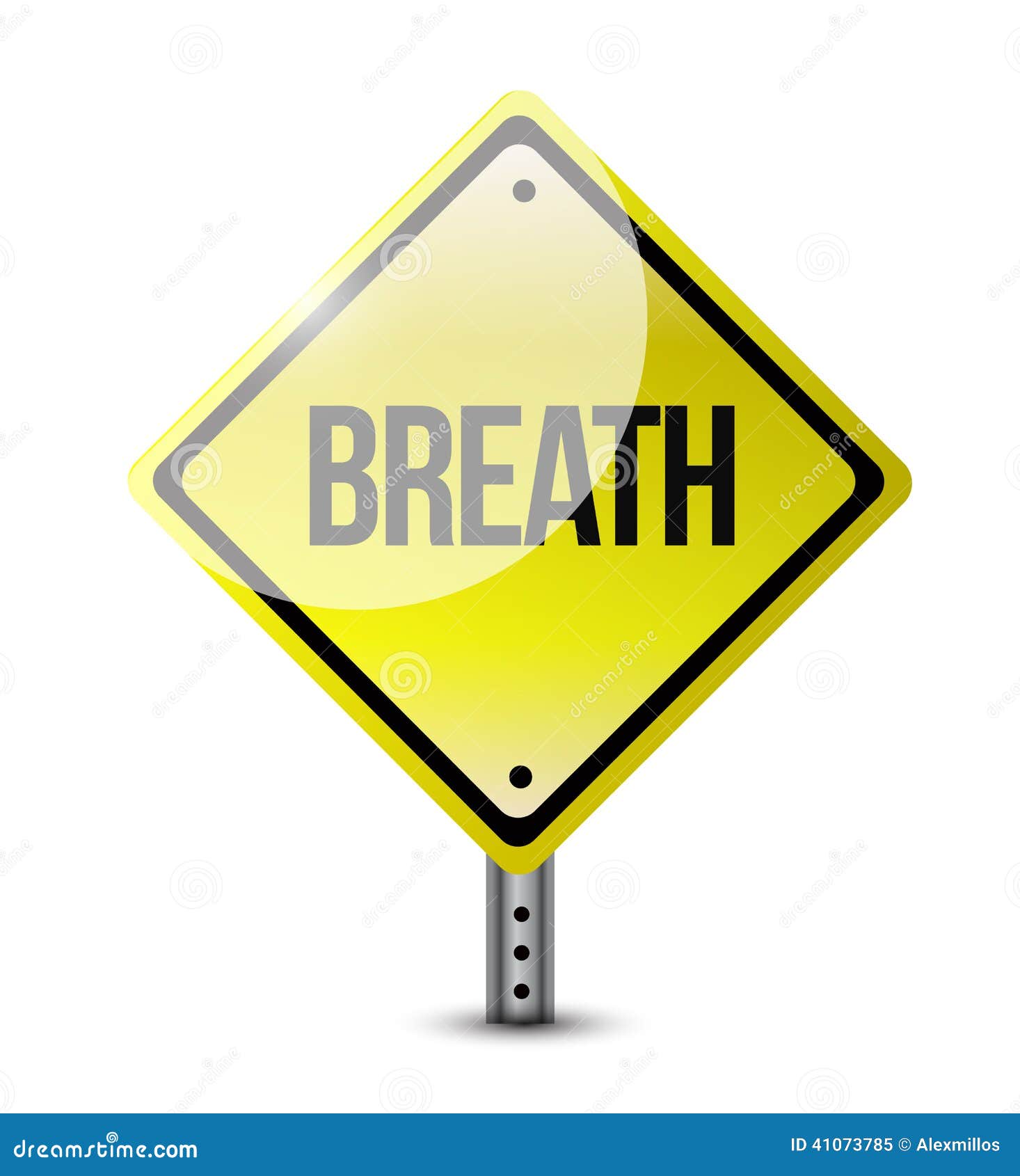 Breath Sign Post Illustration Design Stock Illustration - Illustration ...