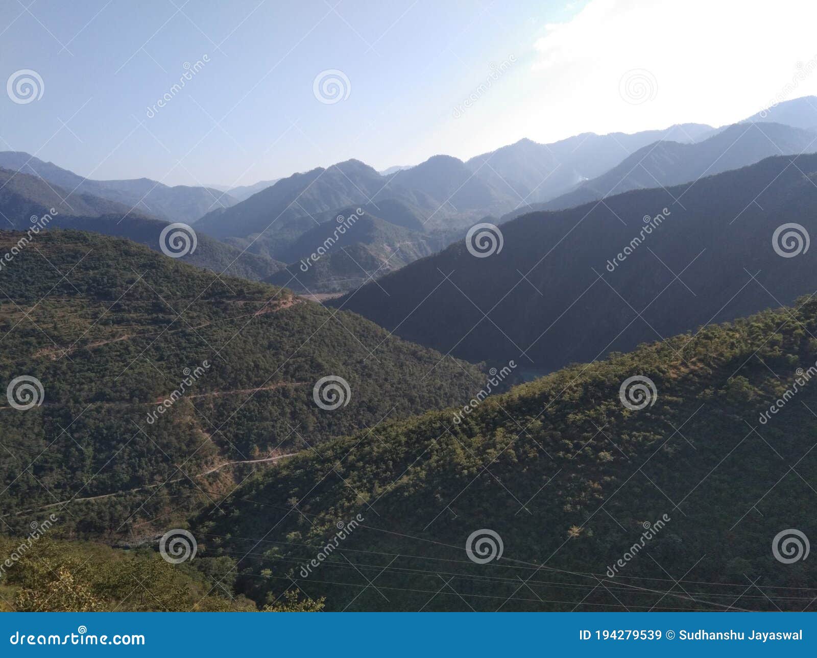 A Breath-taking Scene of Garhwal Himalaya Ranges Stock Image - Image of ...
