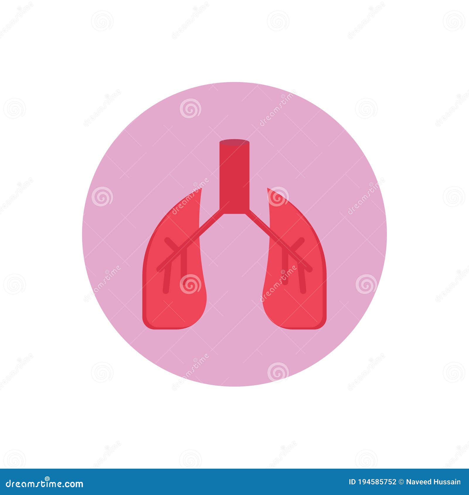 Breath Vector Flat Color Icon Stock Vector - Illustration of ...