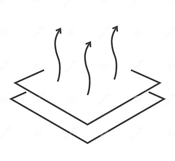 Breathable layer sign stock vector. Illustration of symbol - 330520506