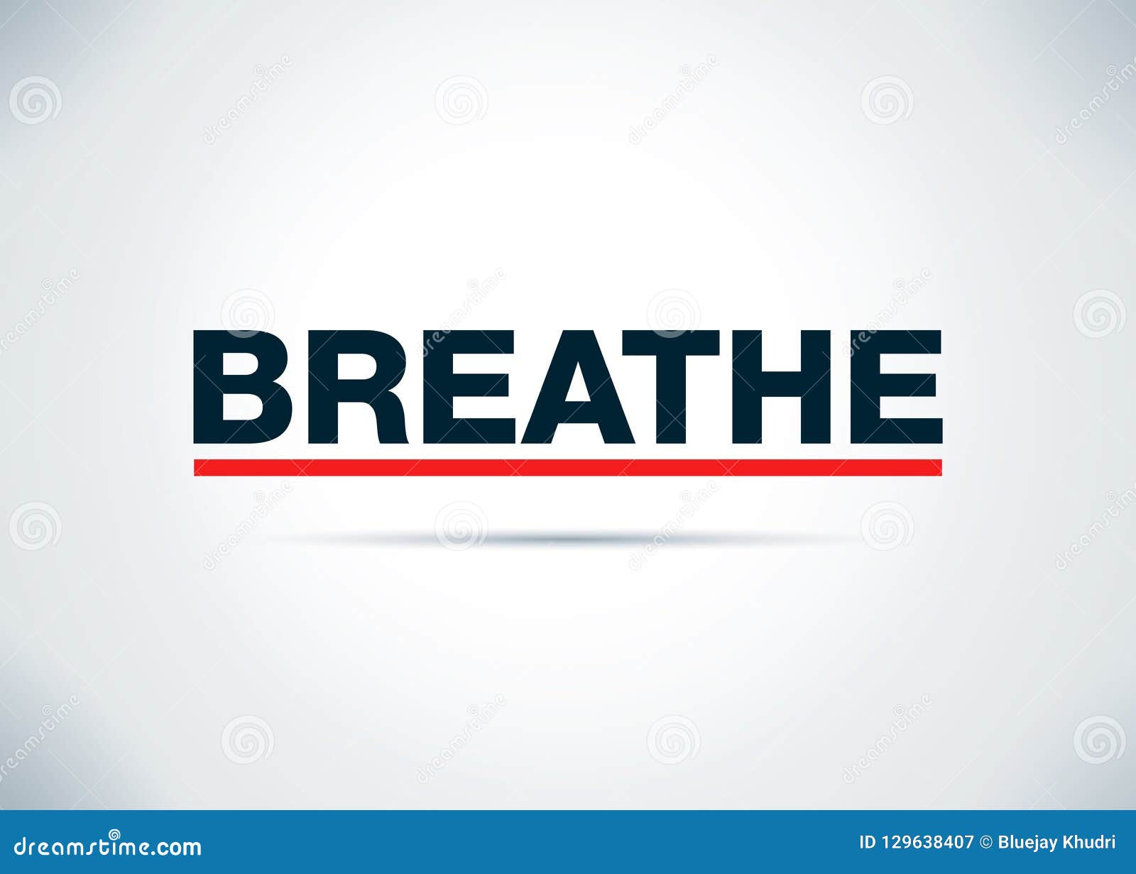 Breathe Abstract Flat Background Design Illustration Stock Illustration ...
