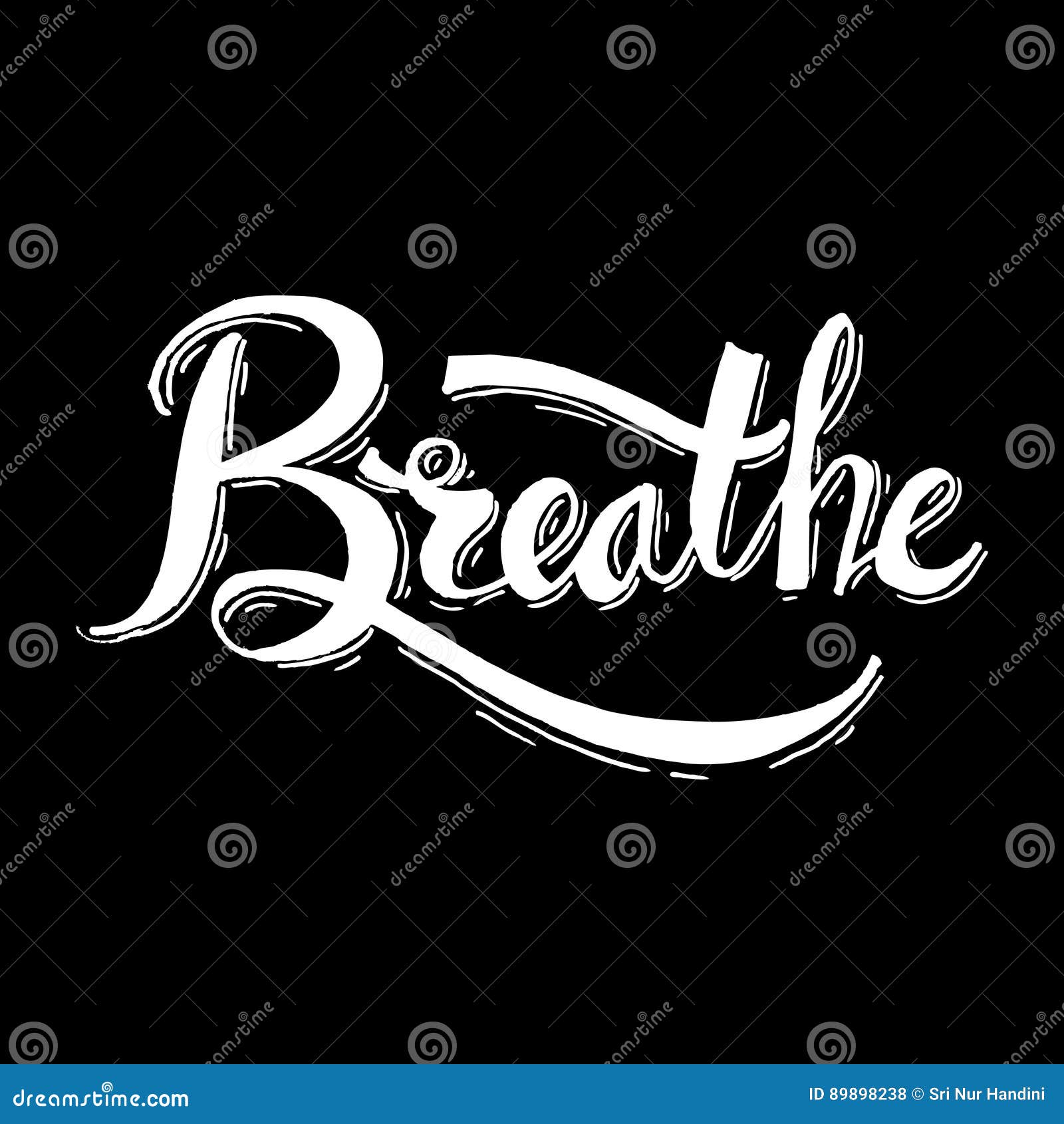 Breathe. stock illustration. Illustration of written - 89898238