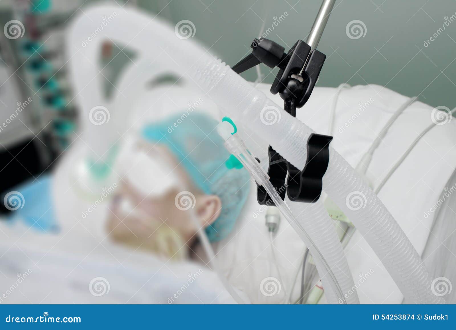 Breathing Circuit Of Patient On Artificial Lung Ventilation As A ...