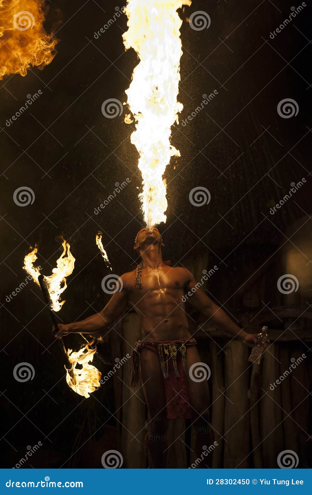 Breathing fire editorial image. Image of flames, acrobat - 28302450
