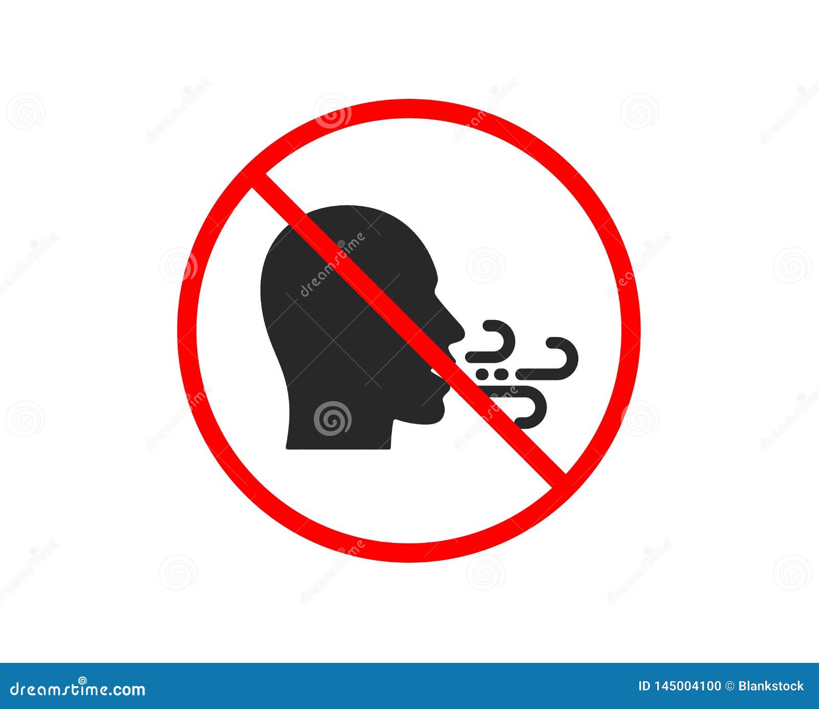 Breathing Icon. Breath Difficulties Sign. Vector Stock Vector ...